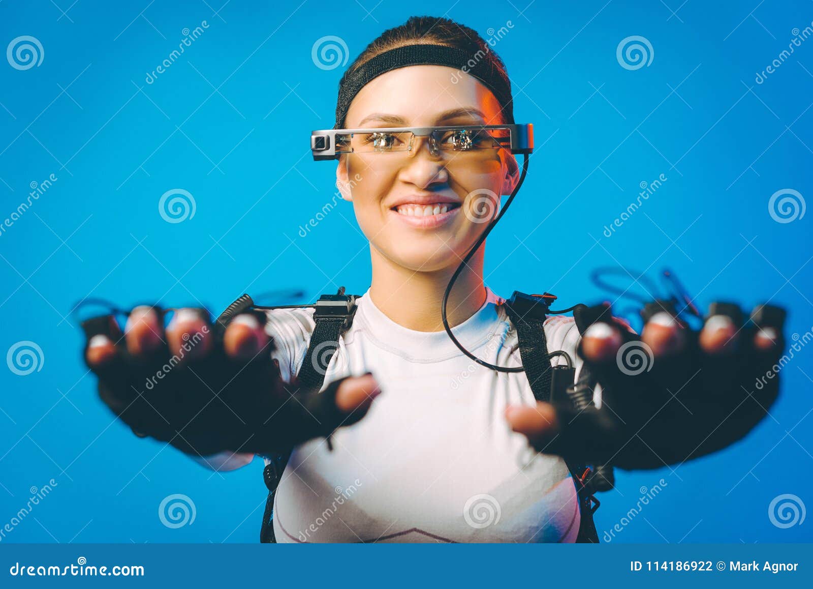 Motion Caption Virtual Reality Stock Photo - Image of diagnostics ...