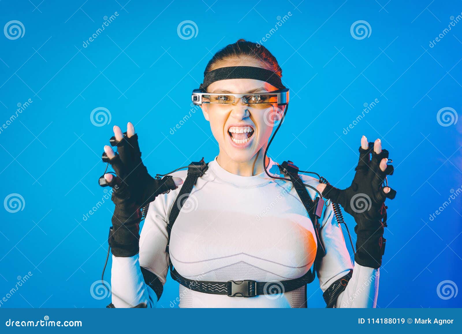 Motion Caption Virtual Reality Stock Image - Image of film, digital ...