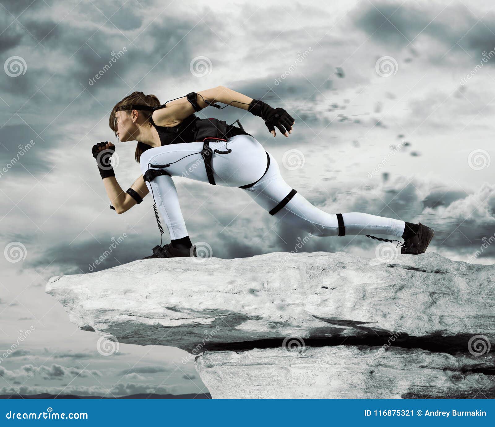 Motion Caption Virtual Reality Stock Image - Image of equipment ...