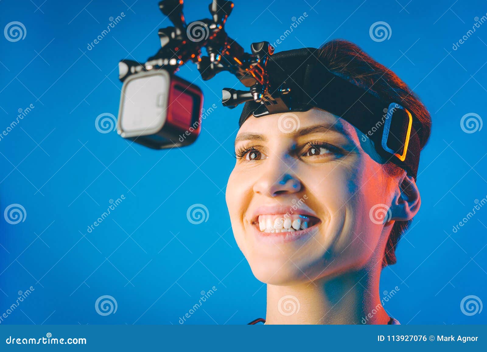 Motion Caption Virtual Reality Stock Photo - Image of glasses ...