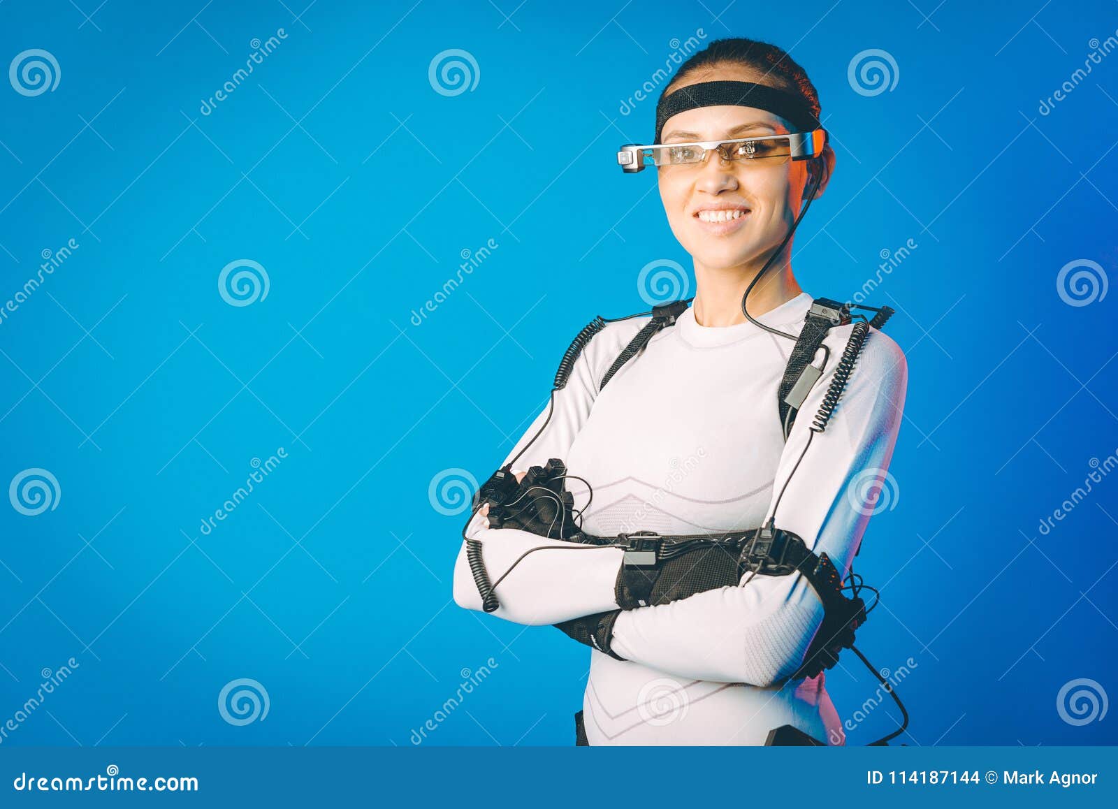 Motion Caption Virtual Reality Stock Photo - Image of concept, glasses ...