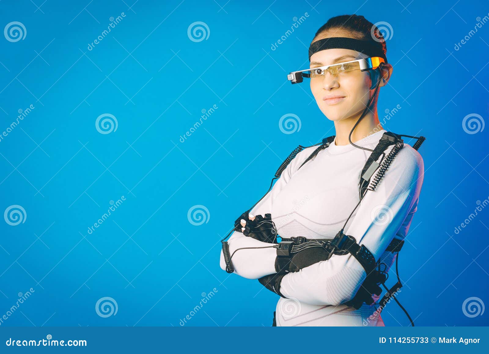 Motion Caption Virtual Reality Stock Image - Image of analysing ...