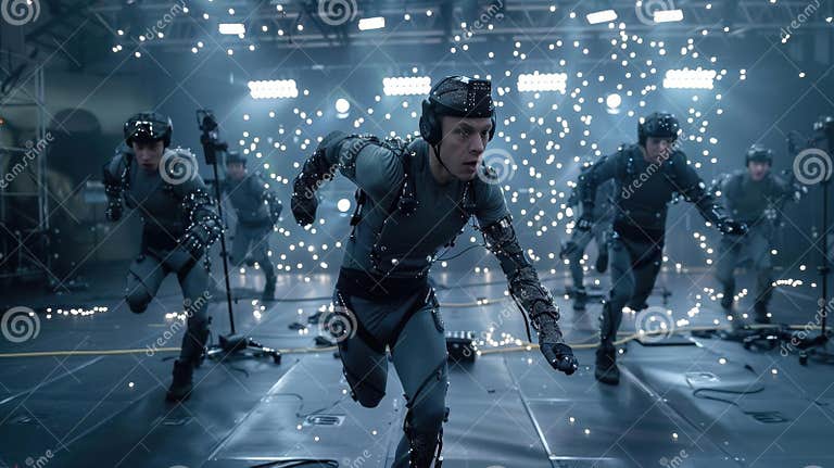 Motion Capture Studio, Actors in Suits Perform for Virtual Reality ...