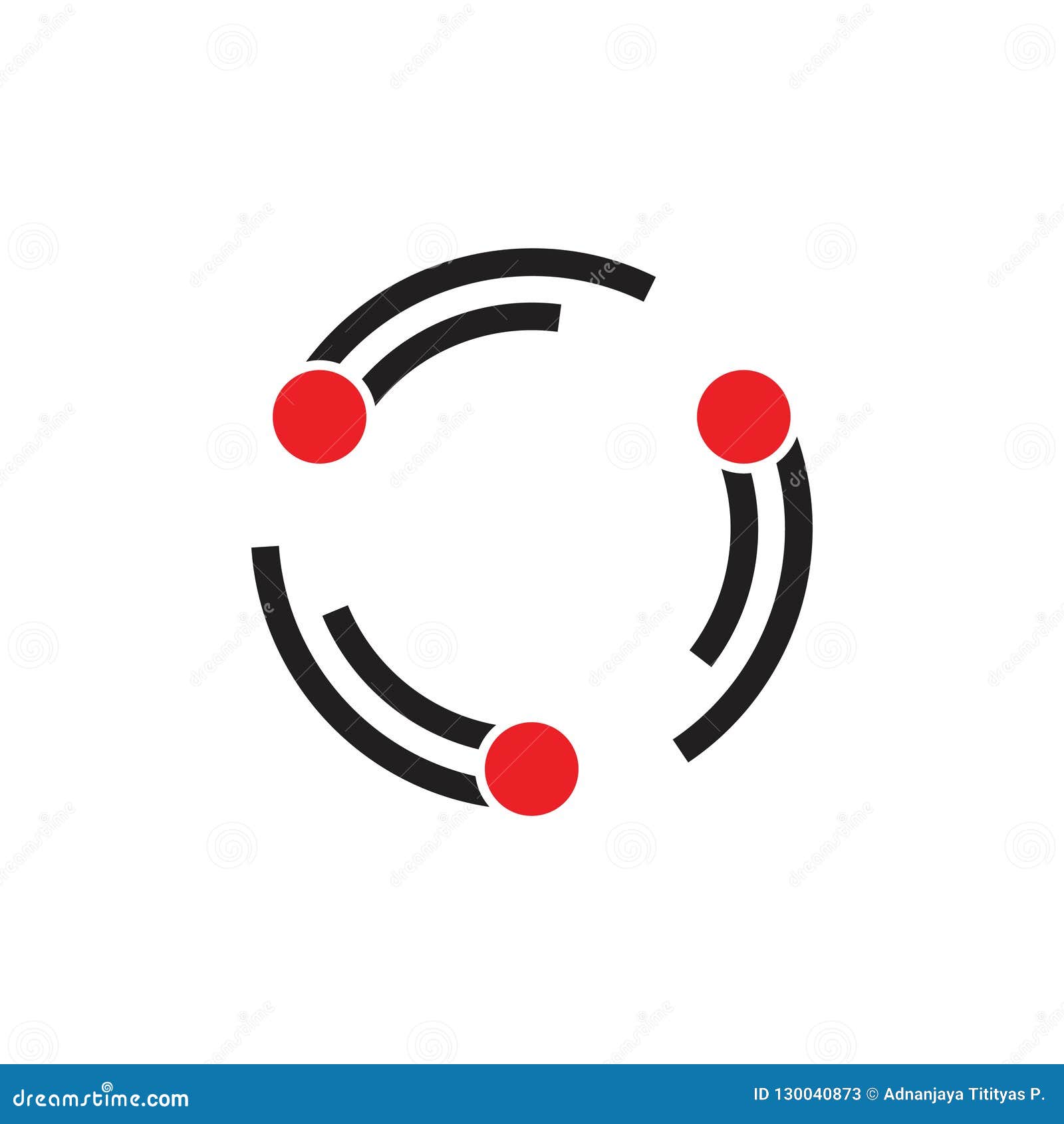 Motion Circle Objects Logo Vector Stock Vector - Illustration of ...