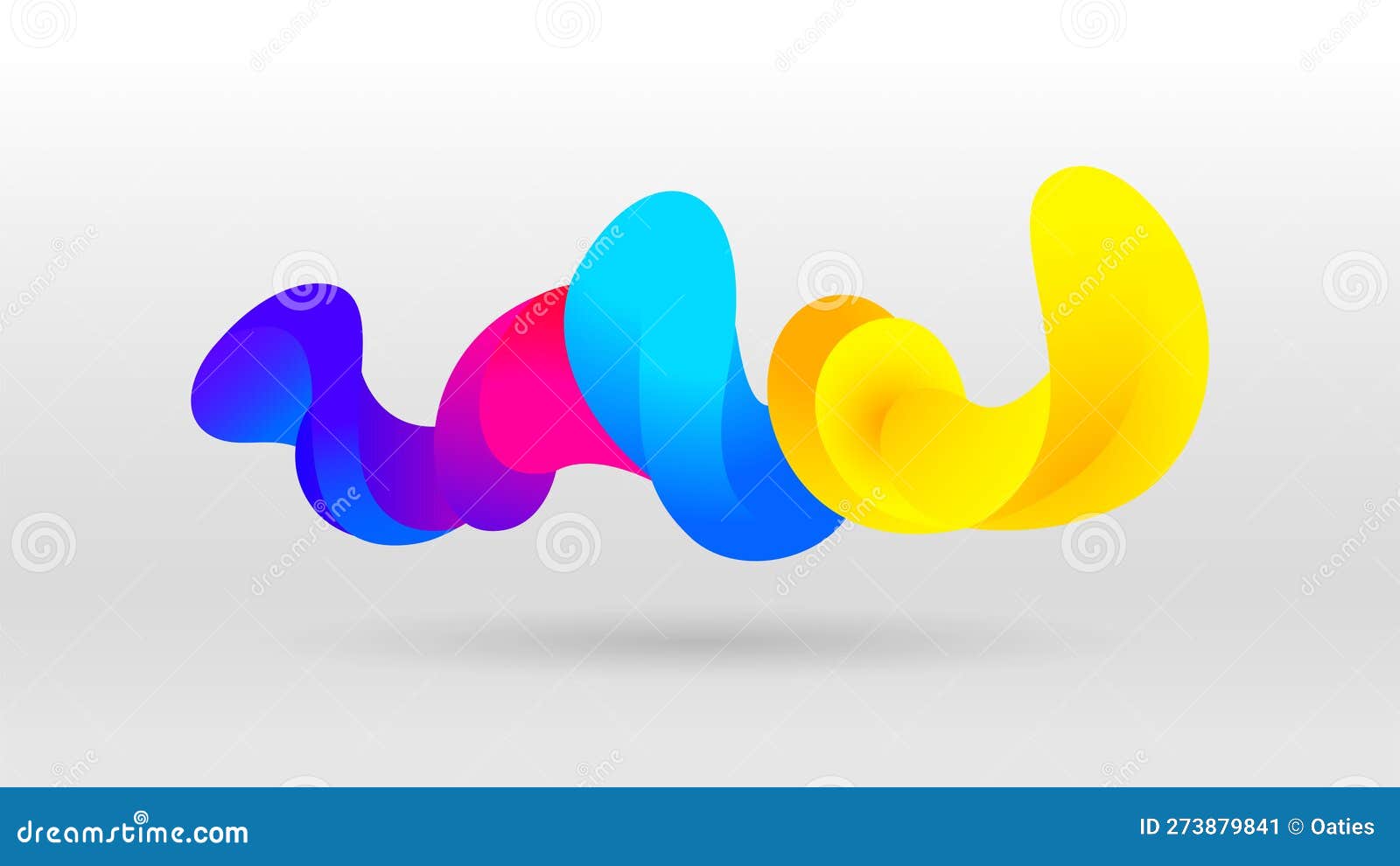Motion Colorful Wave Fun Elements Abstract Vector Background Stock ...