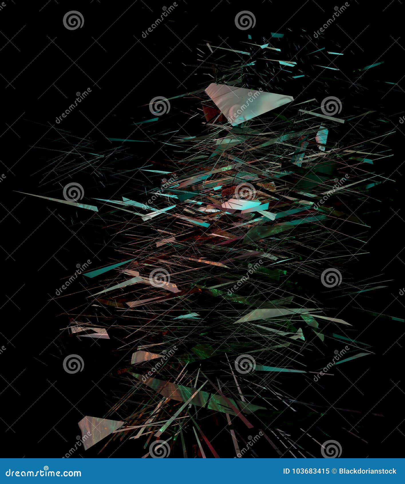 Shattered design stock illustration. Illustration of pattern - 103683415