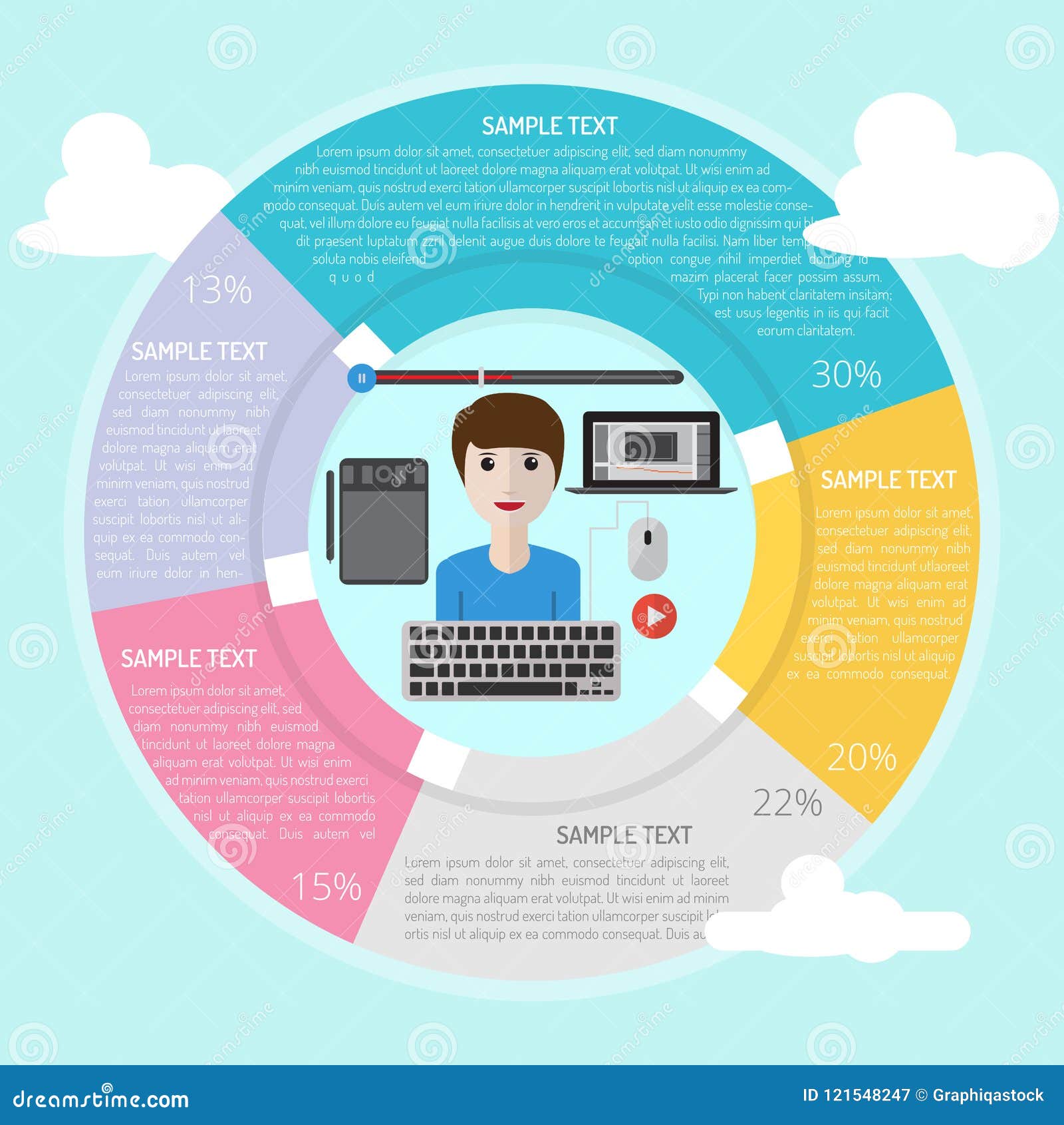 Motion Design Infographic stock vector. Illustration of infographic ...