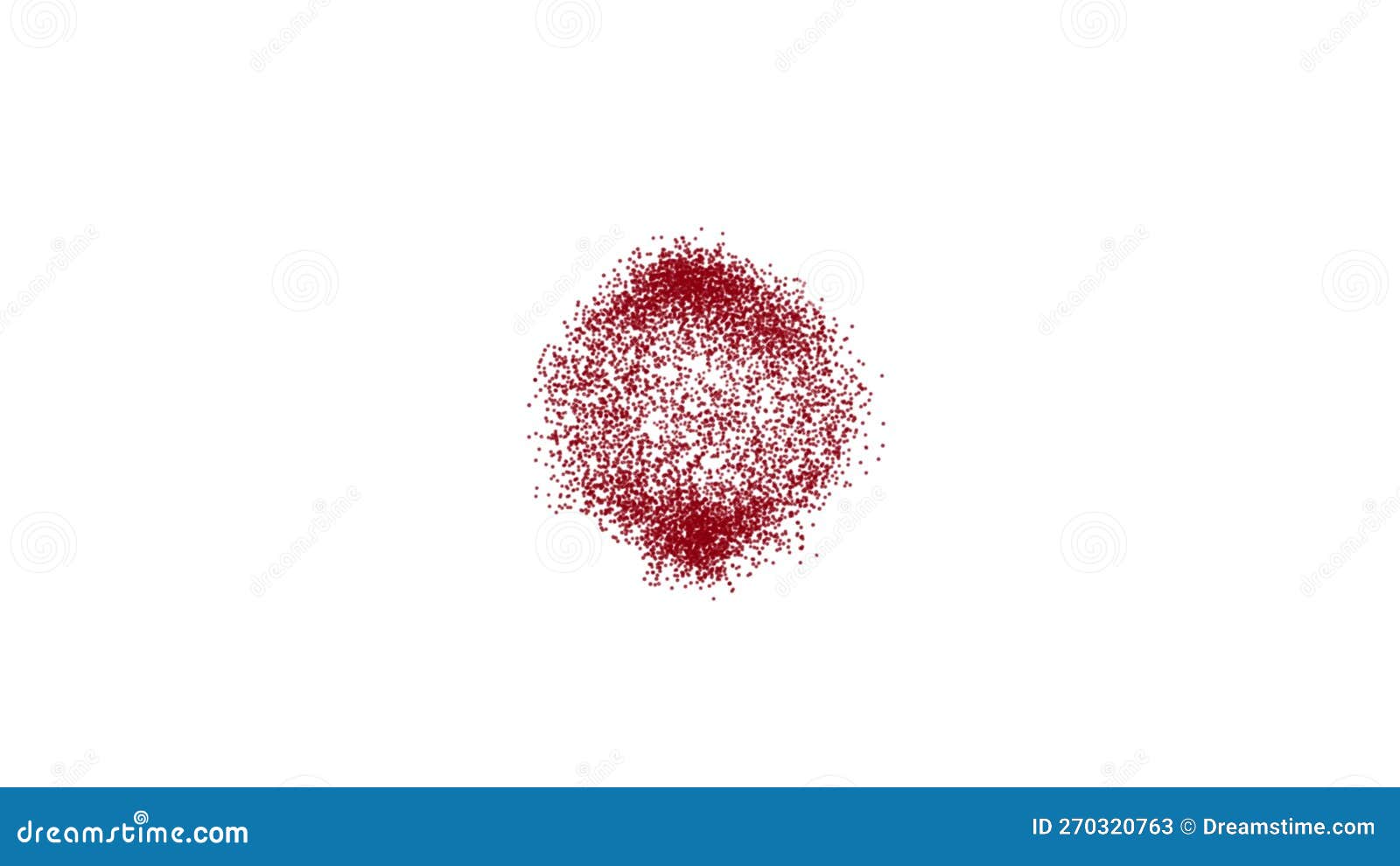Motion Design Sphere of Red Dots Decays 4k. a Red Sphere on a White ...