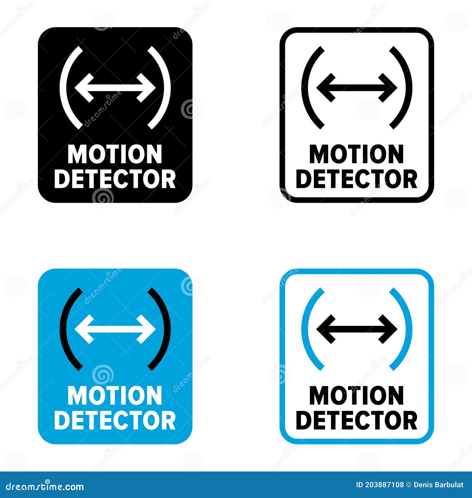 Sensor Device Icon Set. Collection Of Simple Elements Such As The Water ...