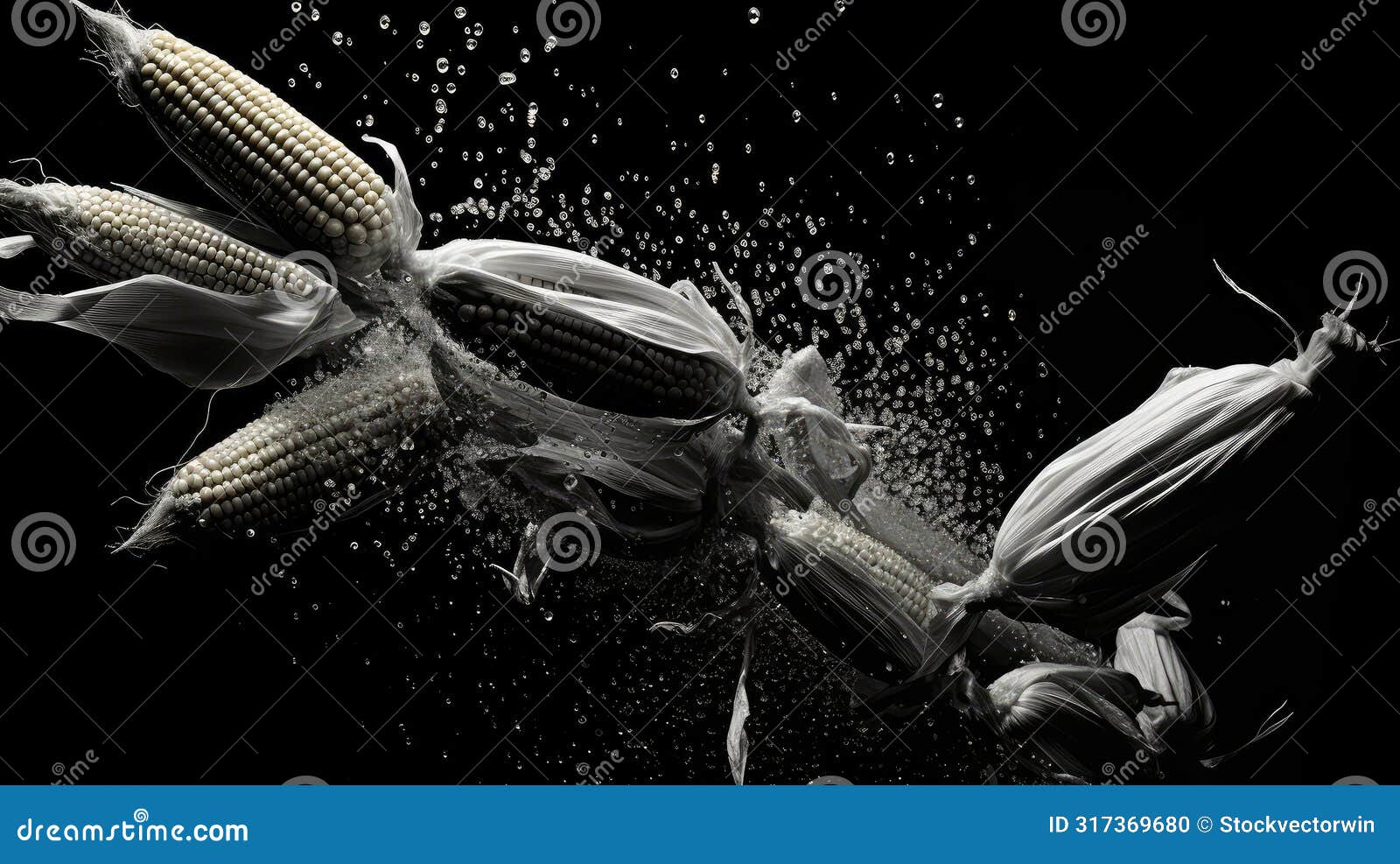 Motion Falling Corn Background Stock Illustration - Illustration of ...