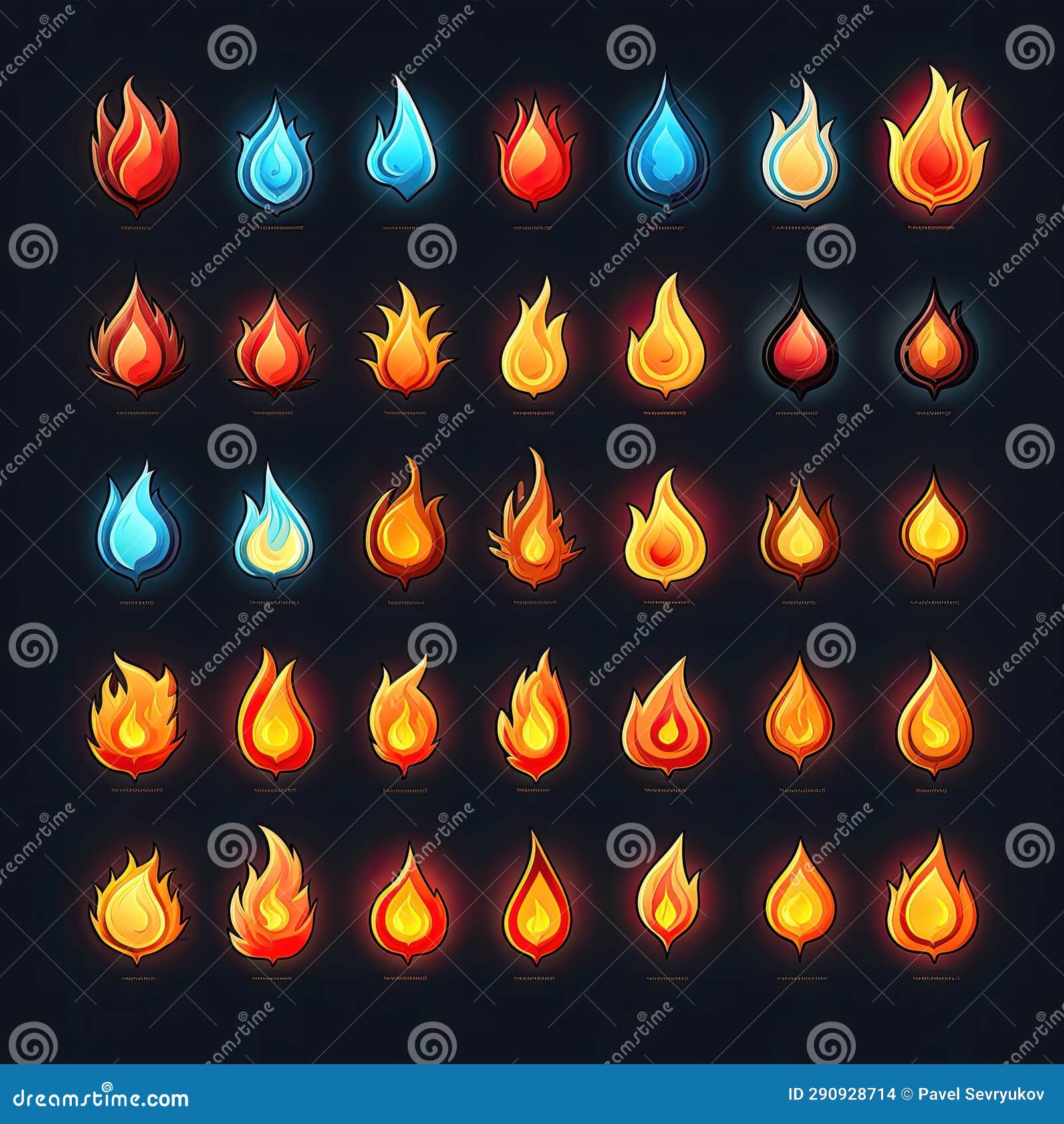 Motion Game Fire Flame Ai Generated Stock Photo - Image of generated ...