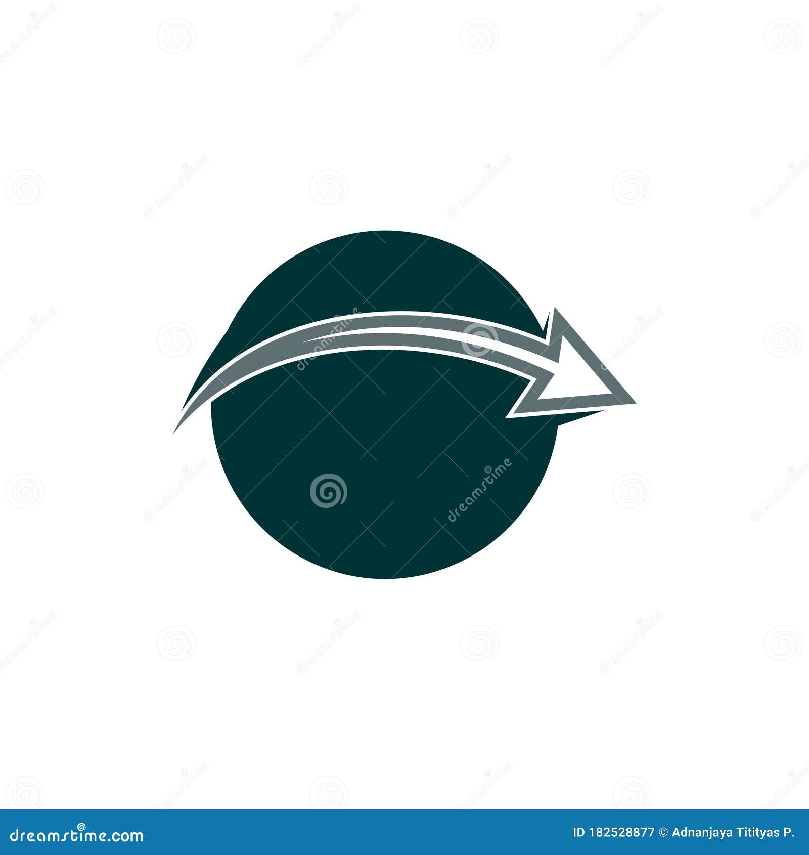 Motion Geometric Arrow Global Logo Vector Stock Vector - Illustration ...