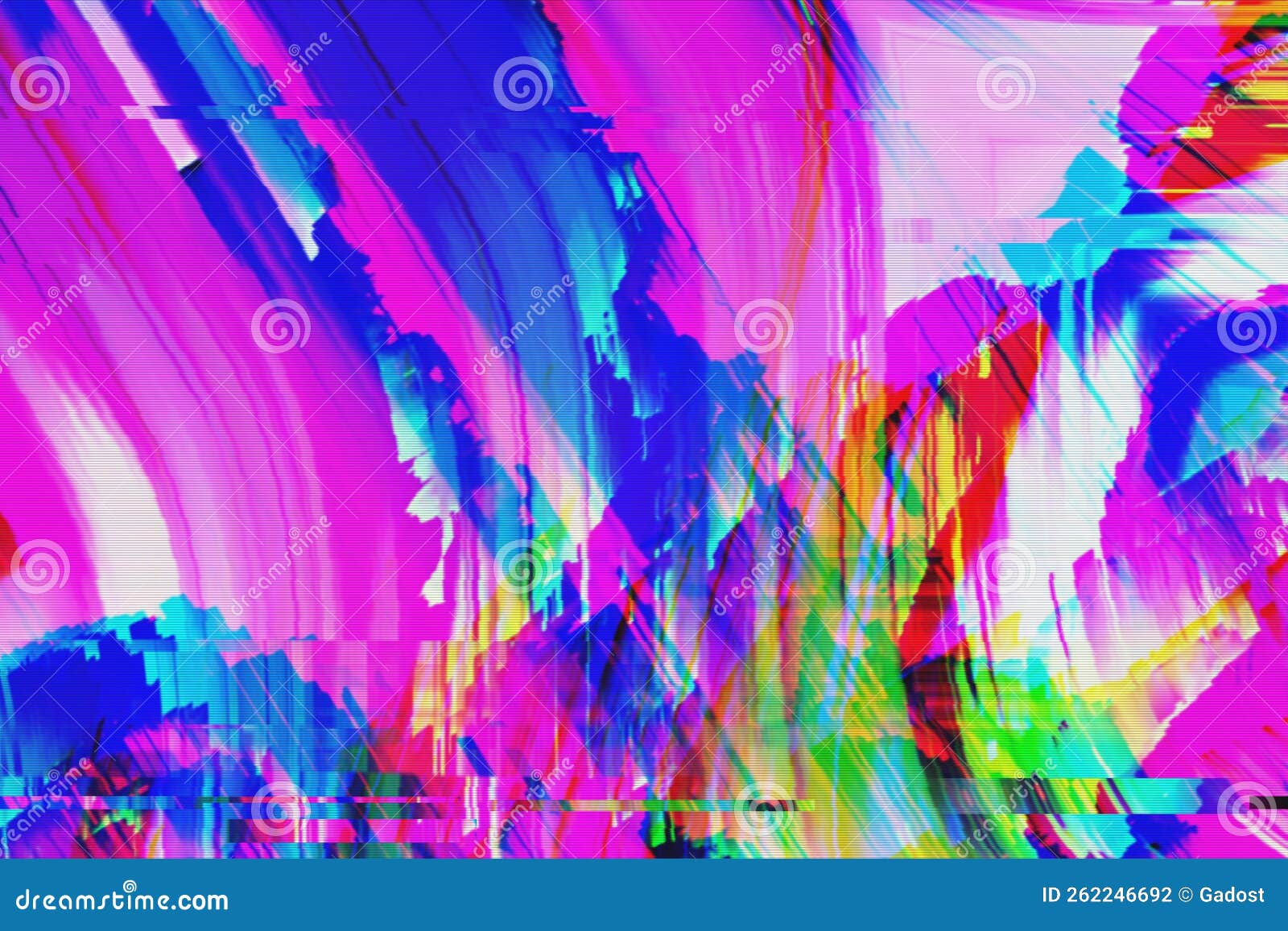 Motion Glitch Multicolored Distorted Textured Psychedelic Background ...