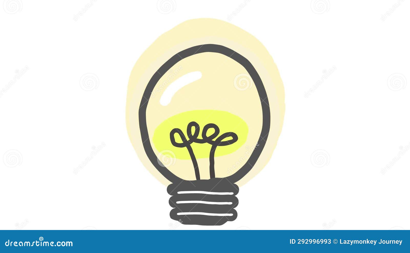 Motion Graphic of Light Bulb on and Off Stock Video - Video of ...