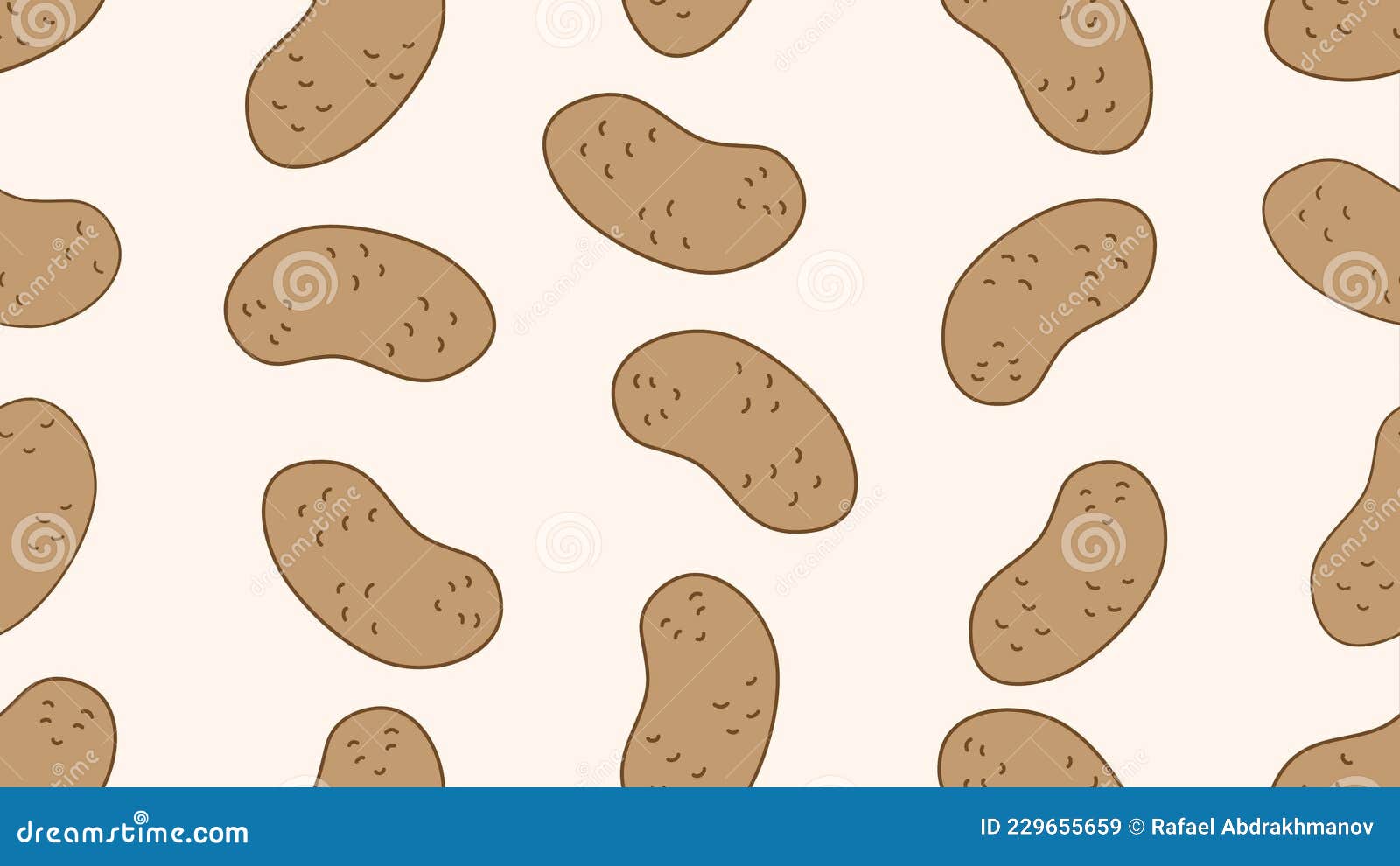 Motion Graphic Video Animation. Vector Illustration of Potatoes Moving ...