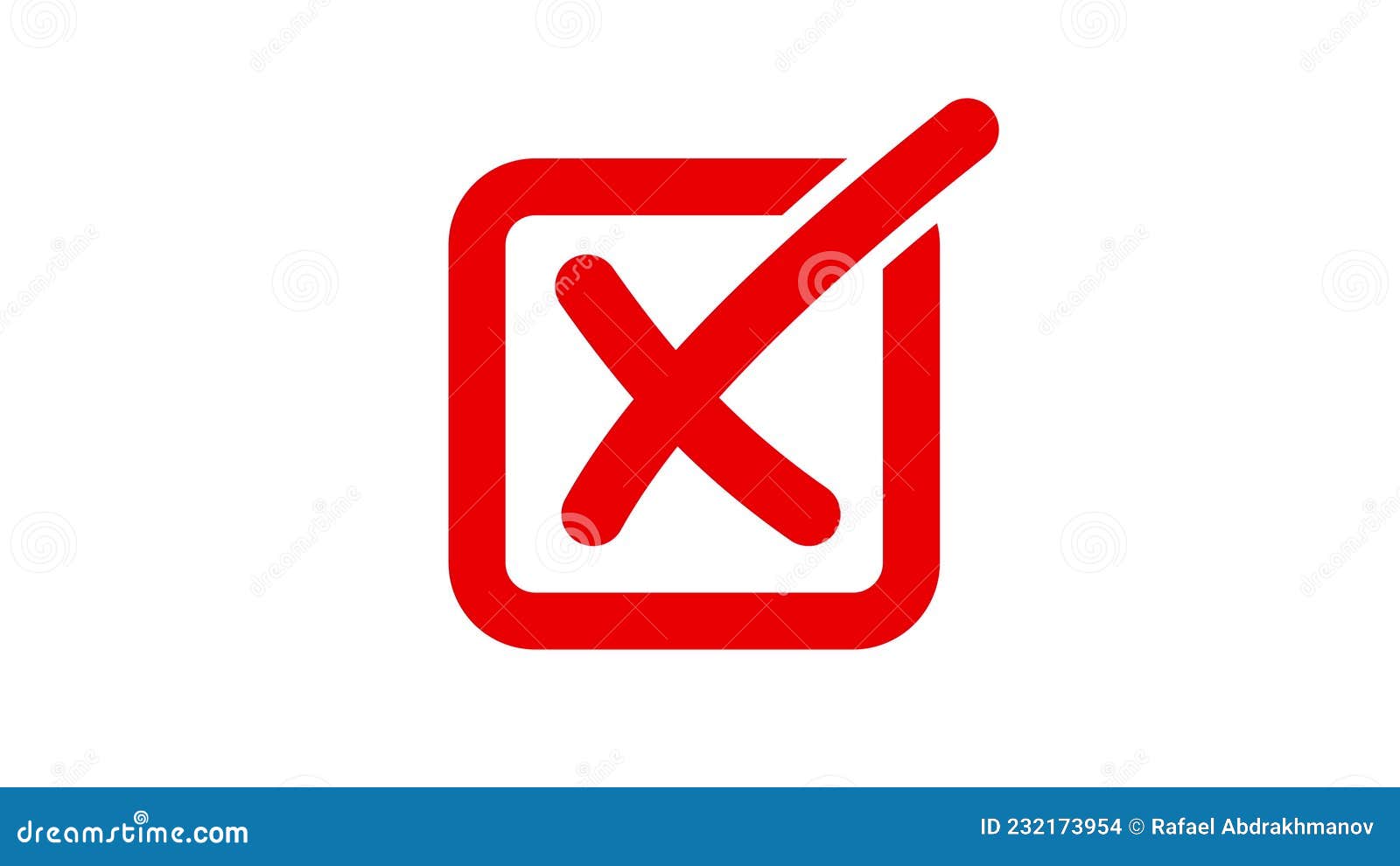 Motion Graphic Video. Red Disagree Wrong Cross X Mark Stock Footage ...