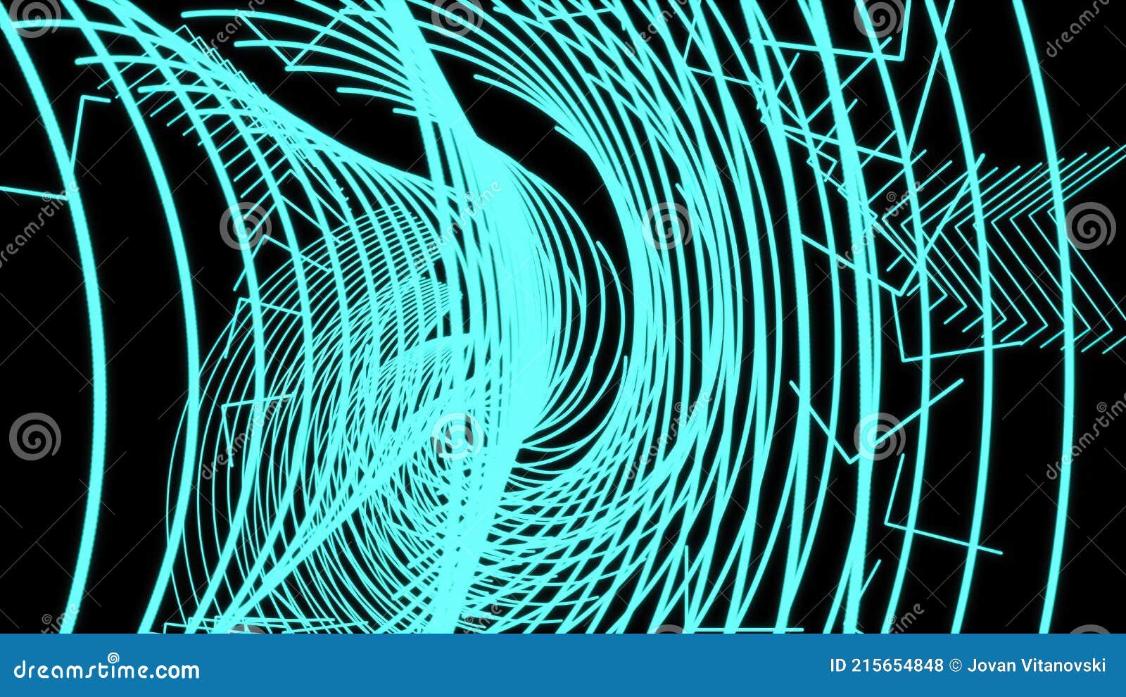 Motion Graphics with Blue Lines Stock Illustration - Illustration of ...