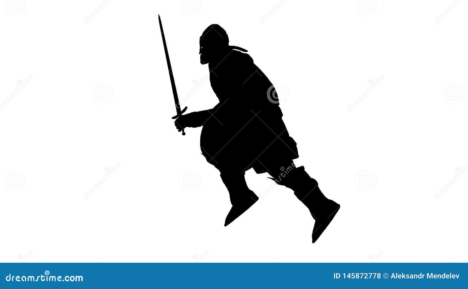 Silhouette of a Running Soldier. Alpha Channel. Alpha Matte. FullHD ...