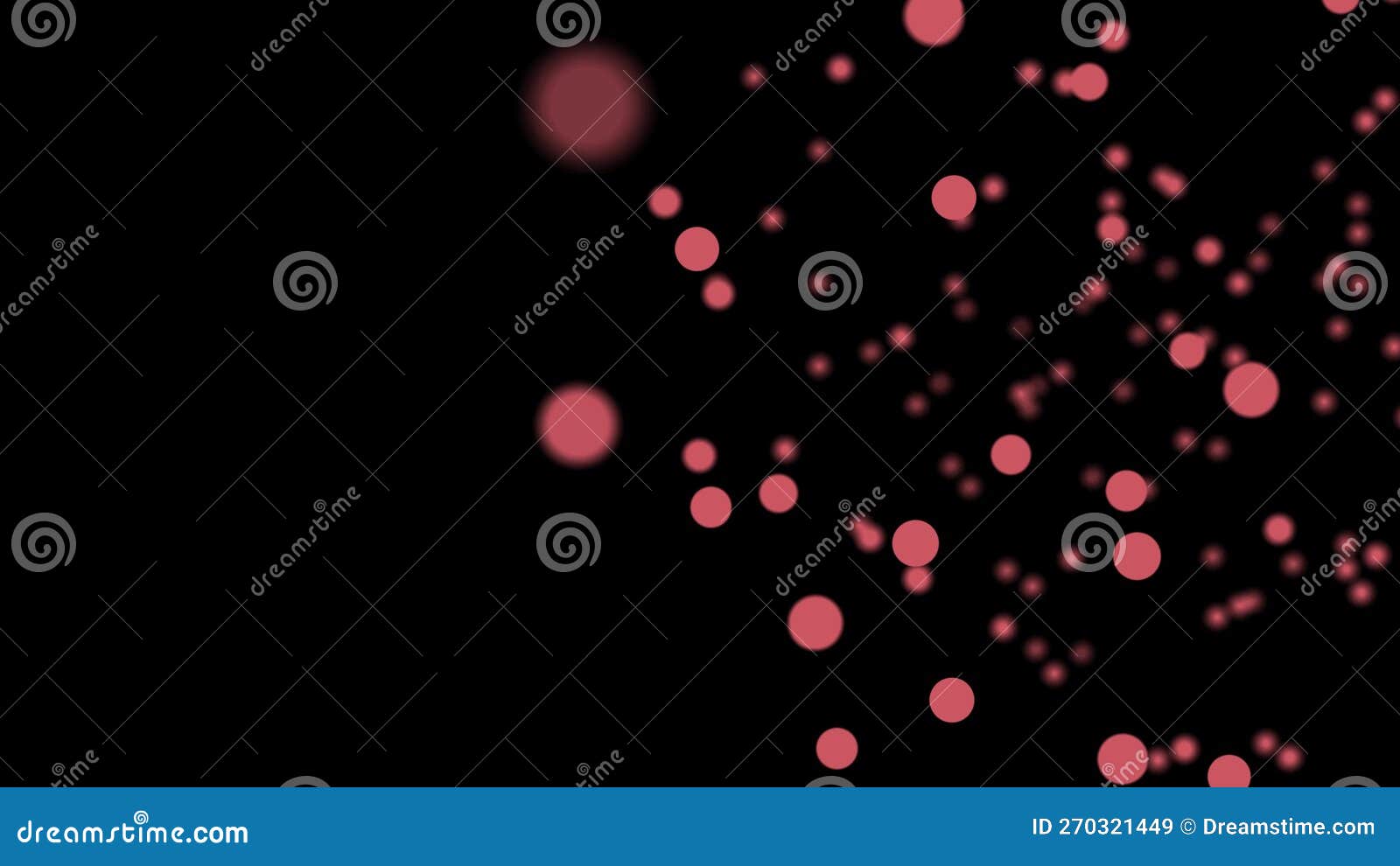 Motion Design Red Particles on a Dark Background Red Plexus 4k. Motion ...