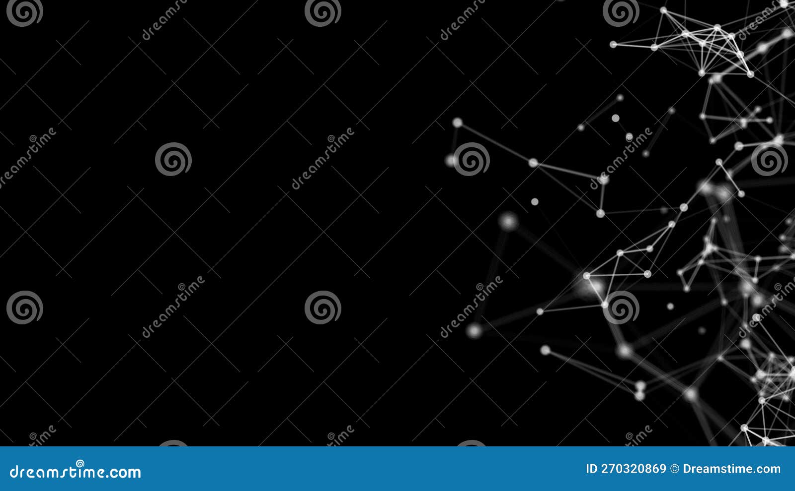 White Plexus on a Dark Background. White Web Motion Design 4k. White ...