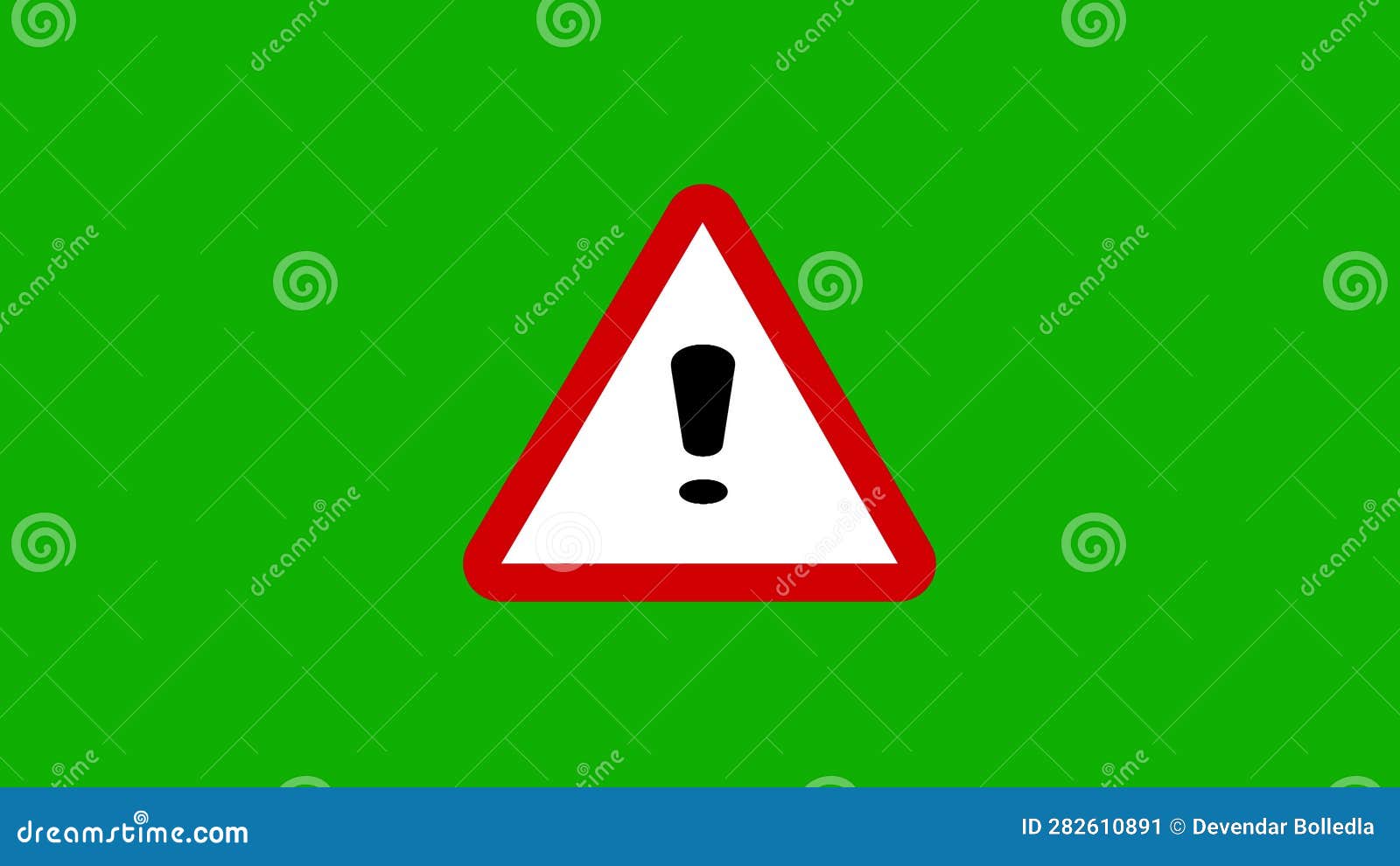 Motion Graphics of Risk Sign, Green Screen Background Stock Video ...