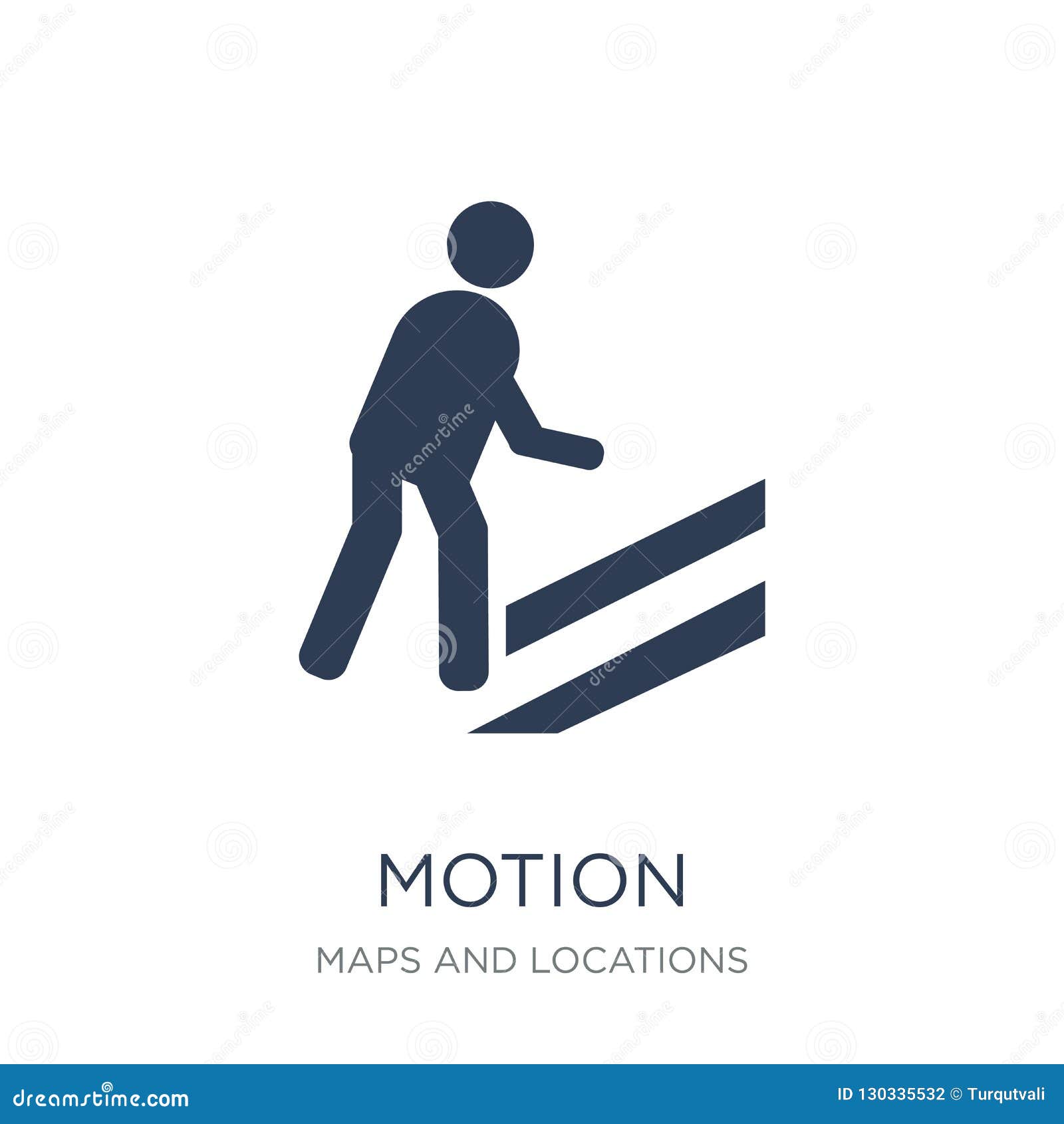 Motion Icon. Trendy Flat Vector Motion Icon on White Background Stock ...