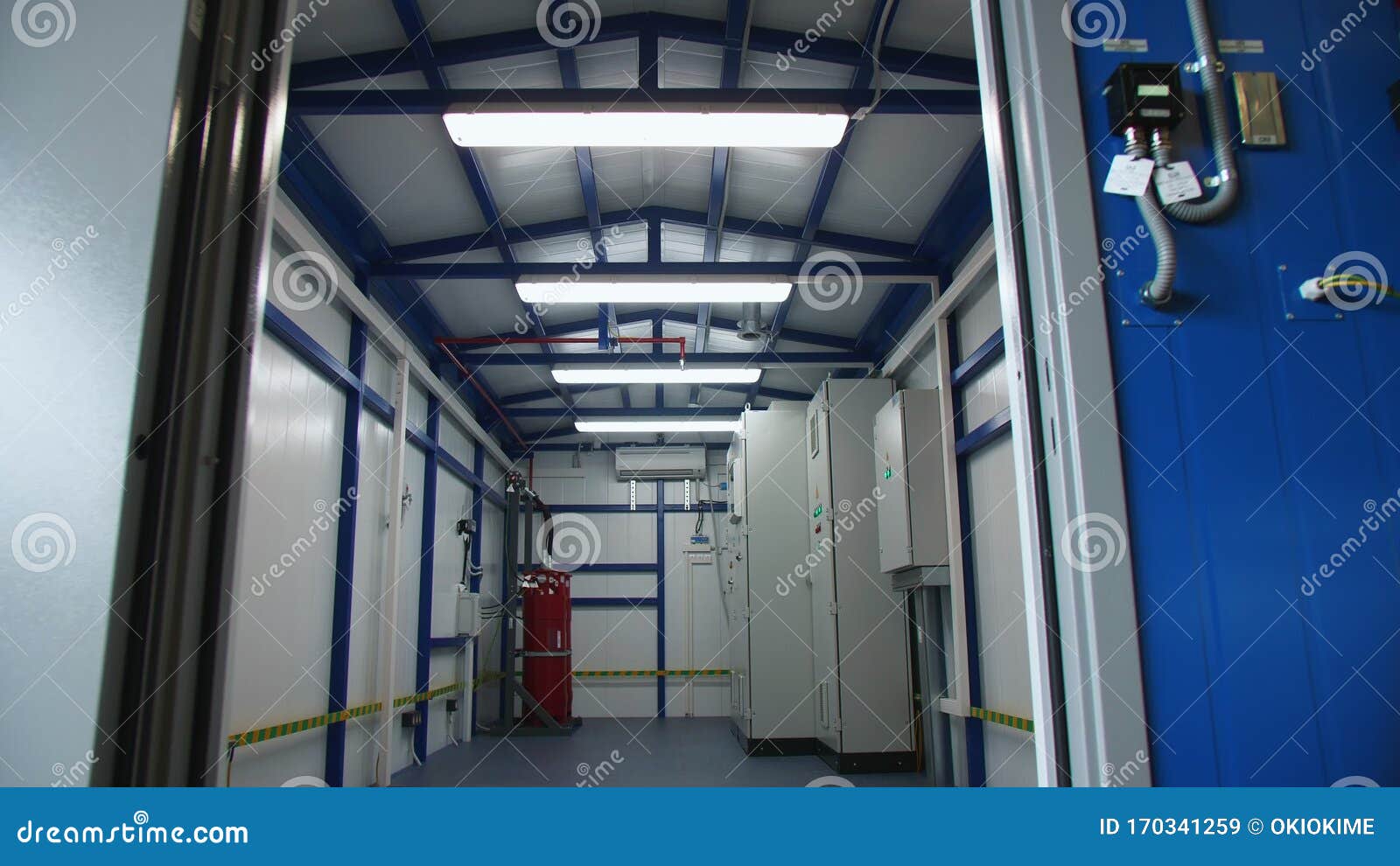 Motion Inside Distribution Point at Gas Compression Station Stock Video ...