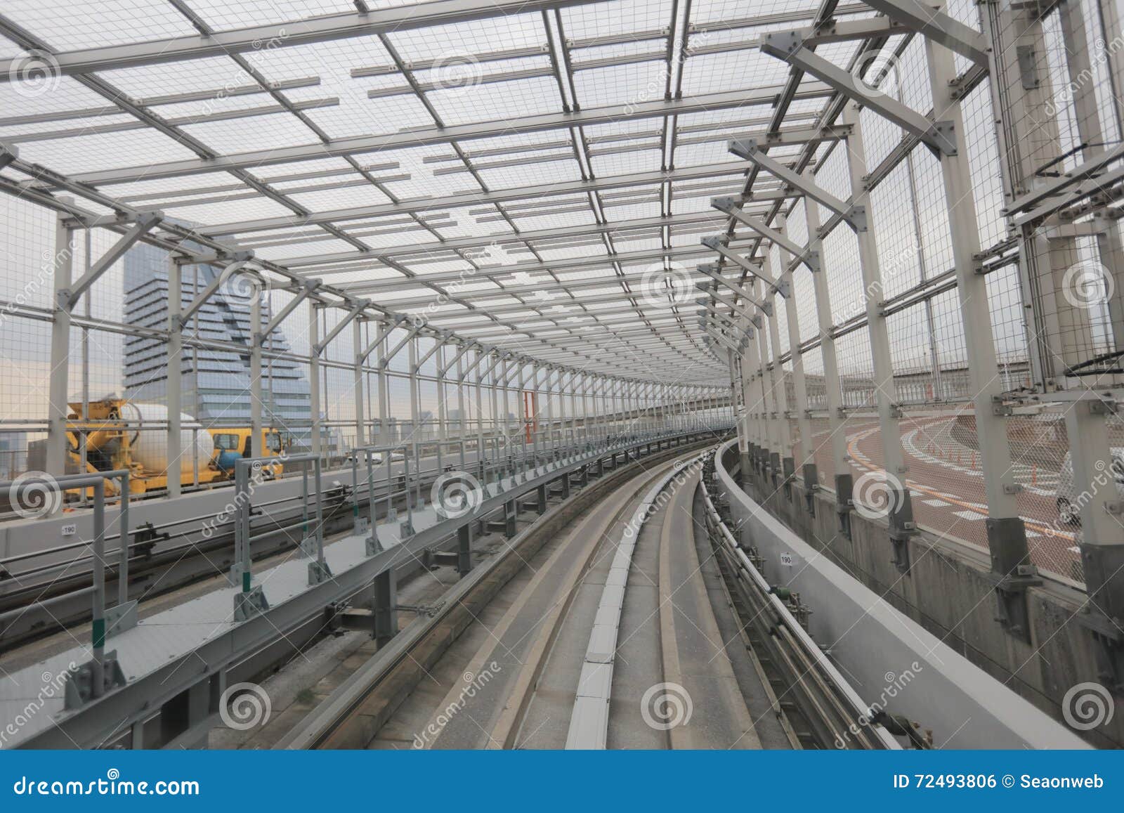 Motion of Japanese Mono Rail Stock Photo - Image of path, modern: 72493806