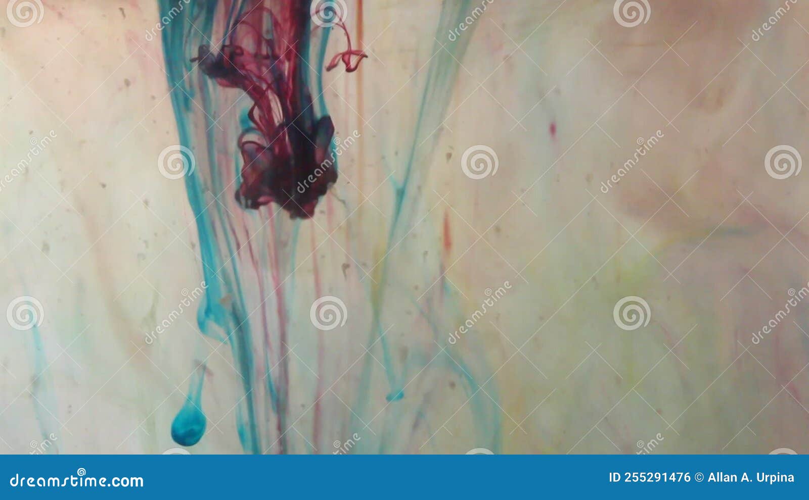 Mixing Vibrant Color of Beautiful Effects Comes on Everywhere Drifting ...