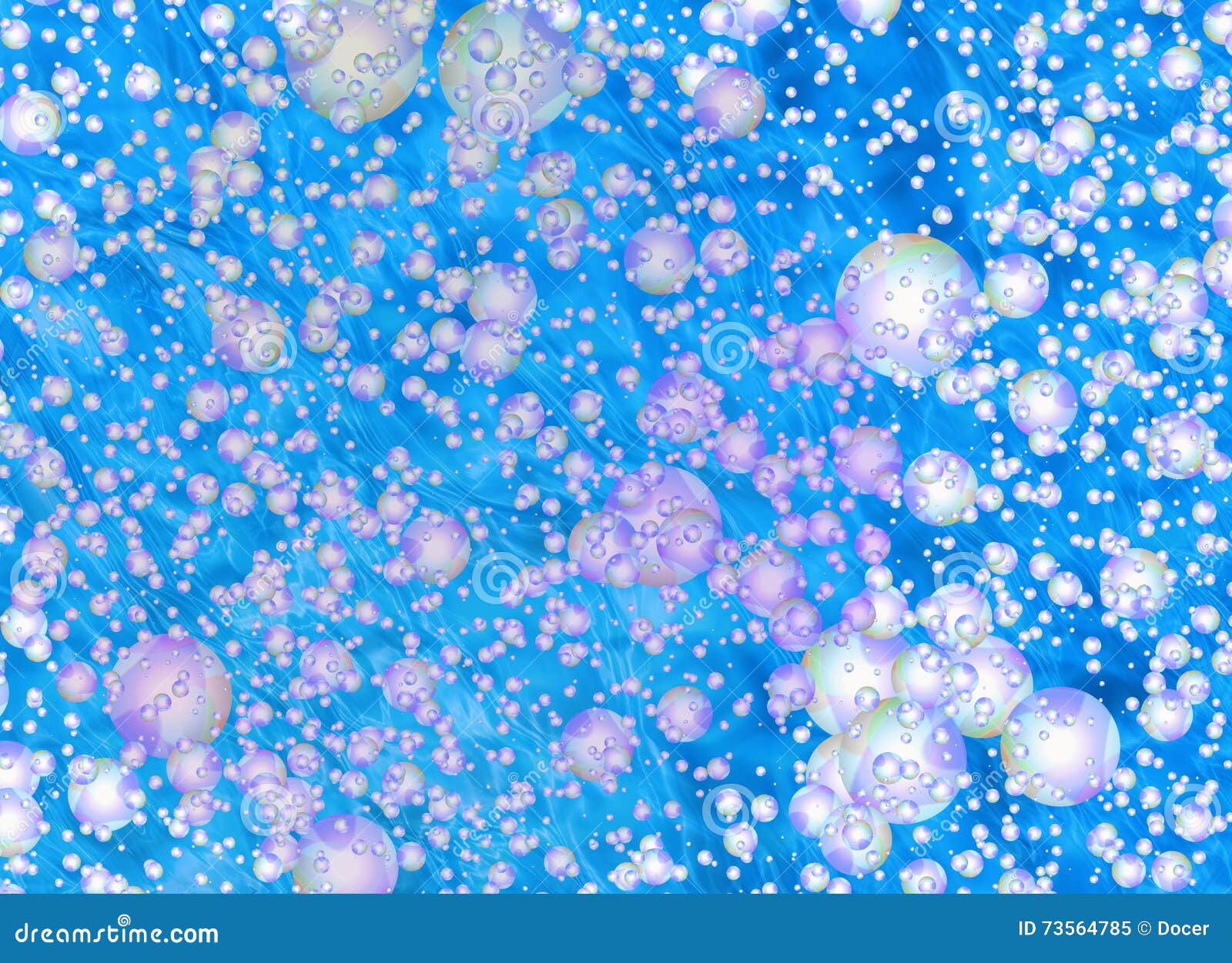 Motion Many Bubbles in Flow Transparent Water Stock Image - Image of ...