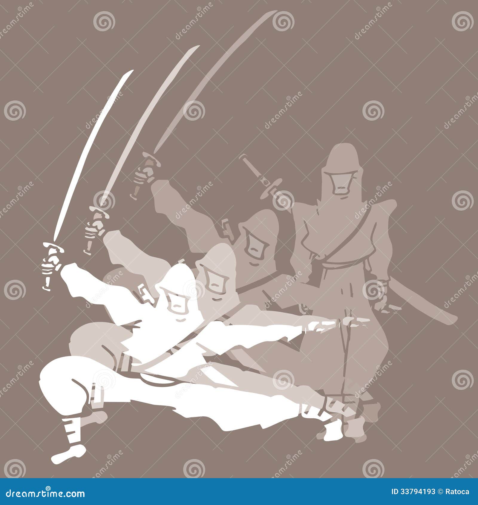 Motion ninja stock vector. Illustration of artistic, blade - 33794193
