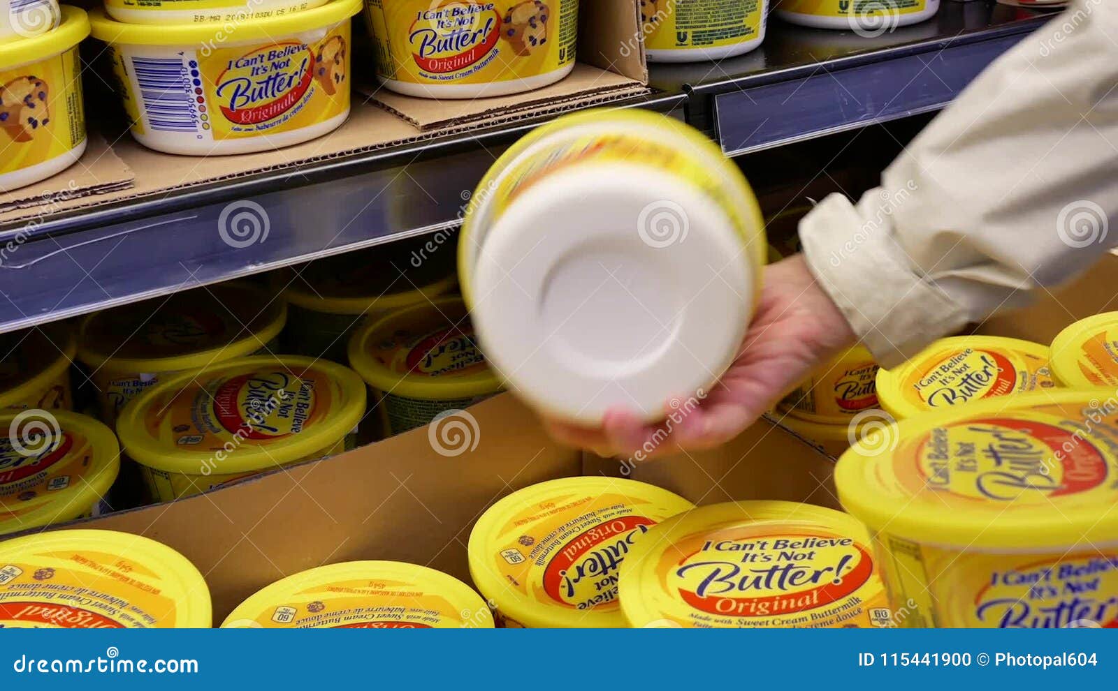 Motion of People Buying Butter at Fridge Stock Footage - Video of ...