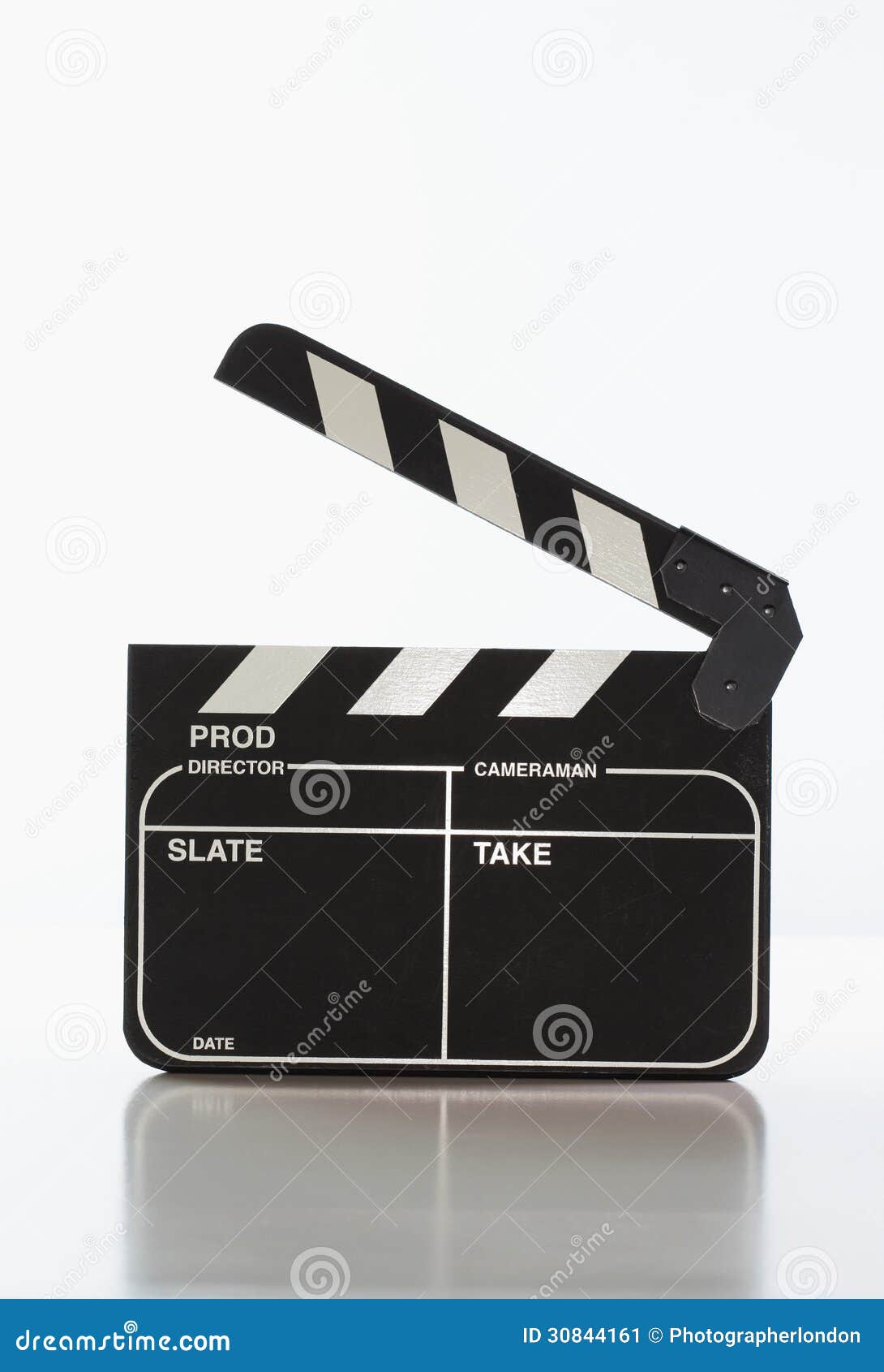 Motion Picture Clapper Board Stock Image - Image of preparation ...