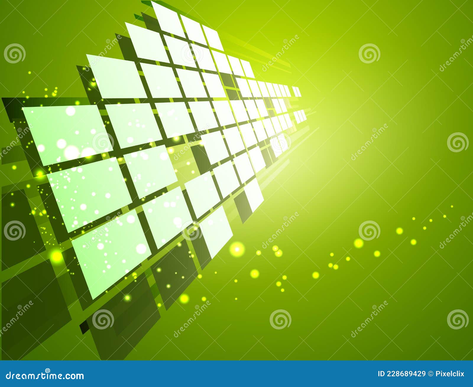 Motion Picture Multimedia Graphic Rendering. 3 Dimensional Rectangular ...