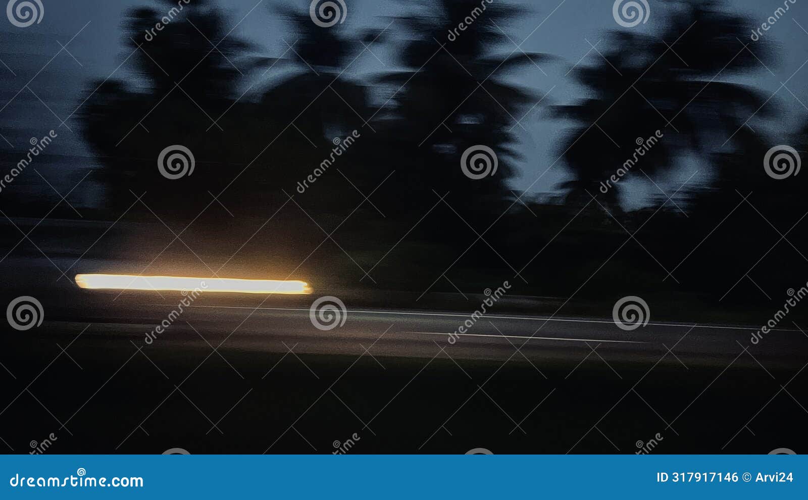 Motion Picture of Speed of the Light during Fast Movement Stock Photo ...