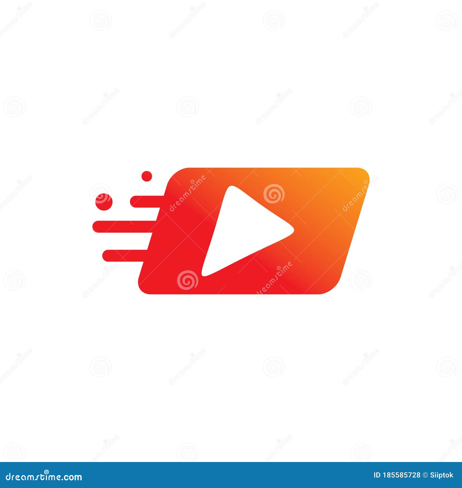 Square Motion Play Record Logo Design Stock Illustration - Illustration ...