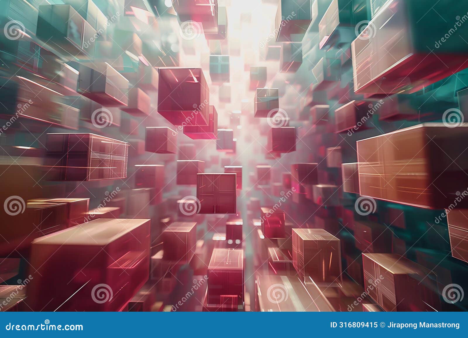 Motion Rectangular Shaped Packages Transported Via a Logistics System ...