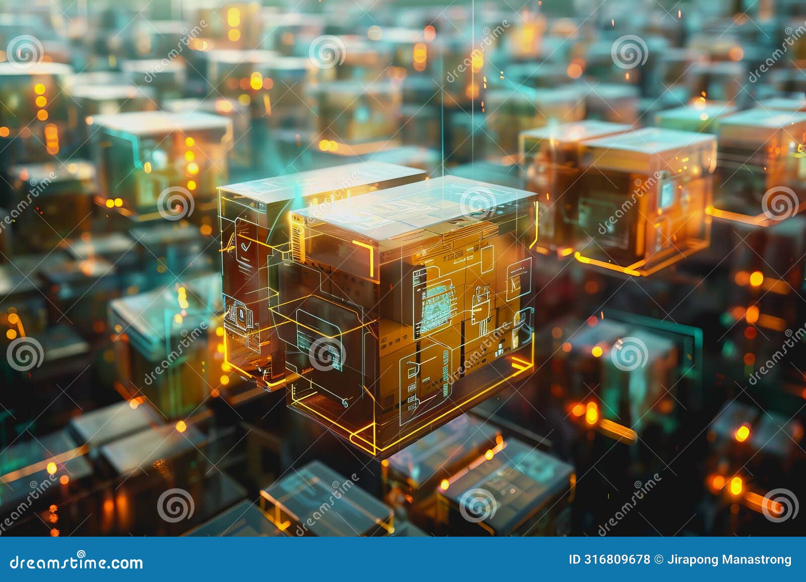 Motion Rectangular Shaped Packages Transported Via a Logistics System ...