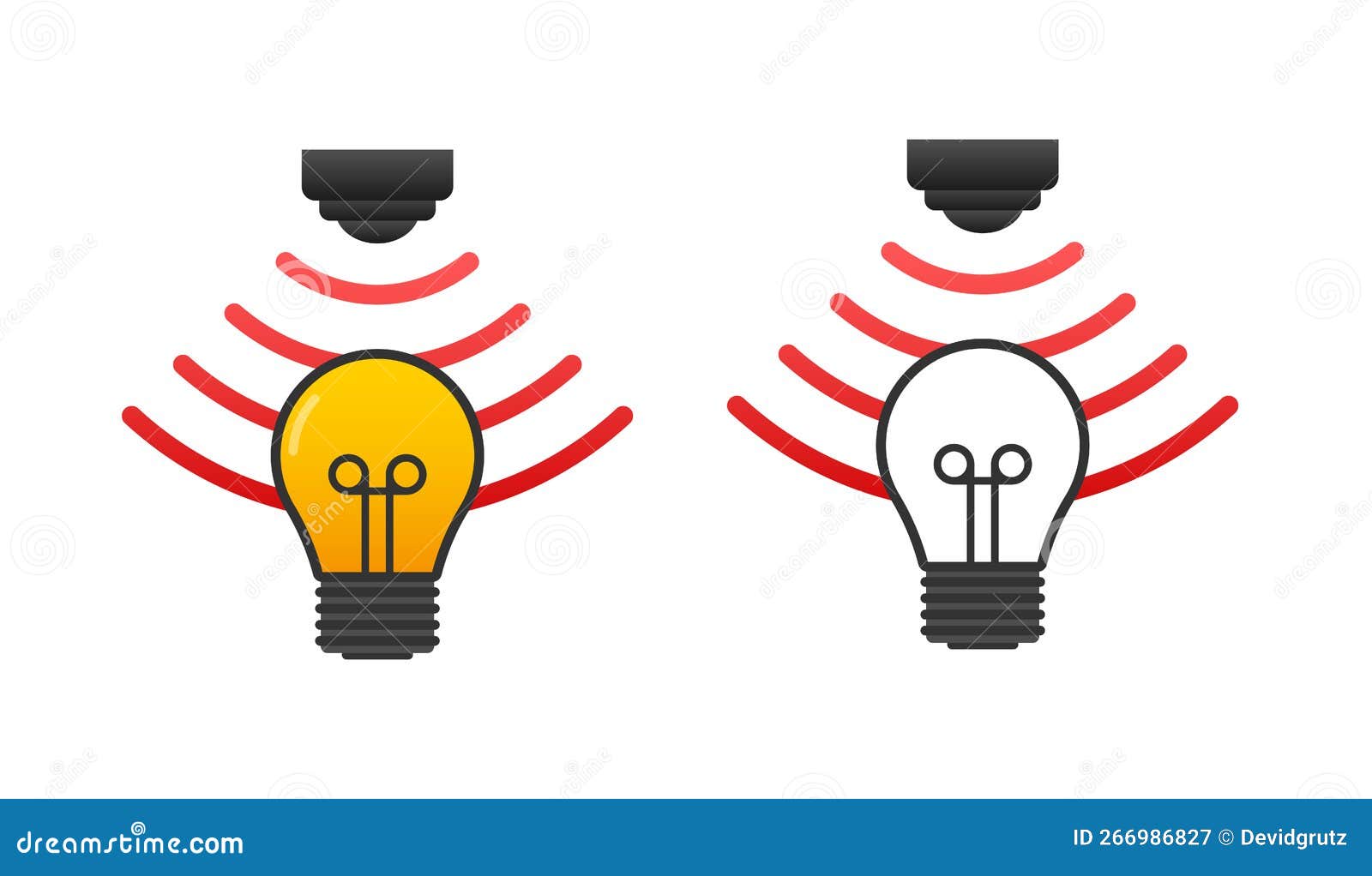 Motion Sensor, Automatic Lighting Icon. Touch Signal. Motion Sensor ...