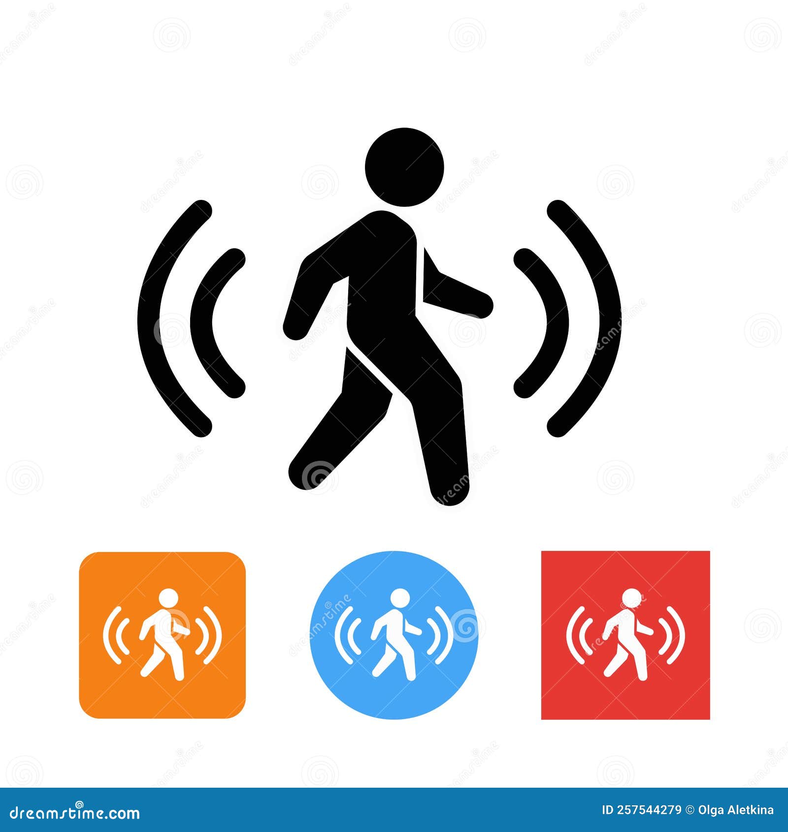 Motion Sensor Security System Signal Vector Icon Stock Vector ... Motion Sensor Security System Signal Vector Icon Stock Vector ...