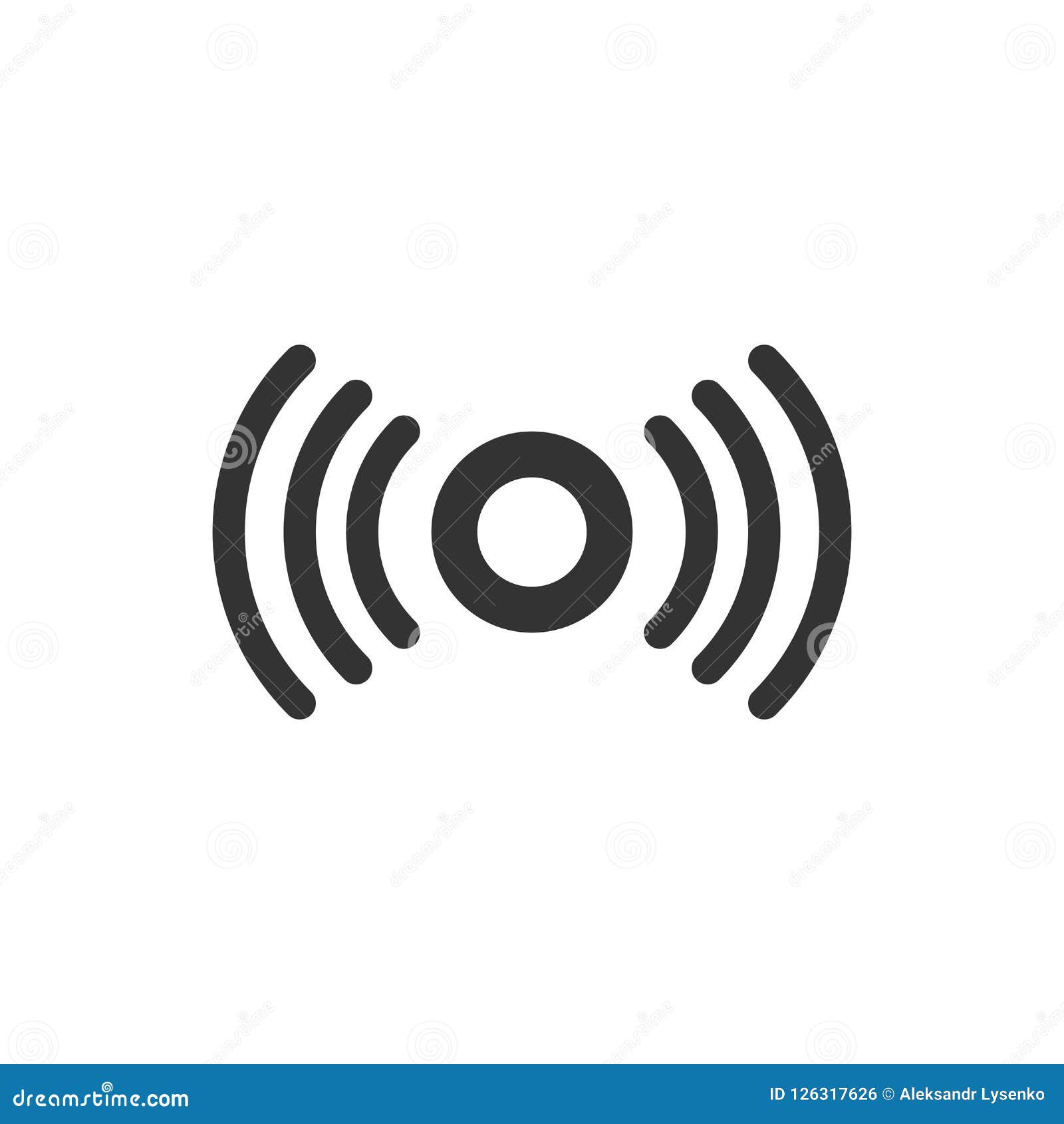 Motion Sensor Icon in Flat Style. Sensor Waves Vector Illustration on ... Motion Sensor Icon in Flat Style. Sensor Waves Vector Illustration on ...