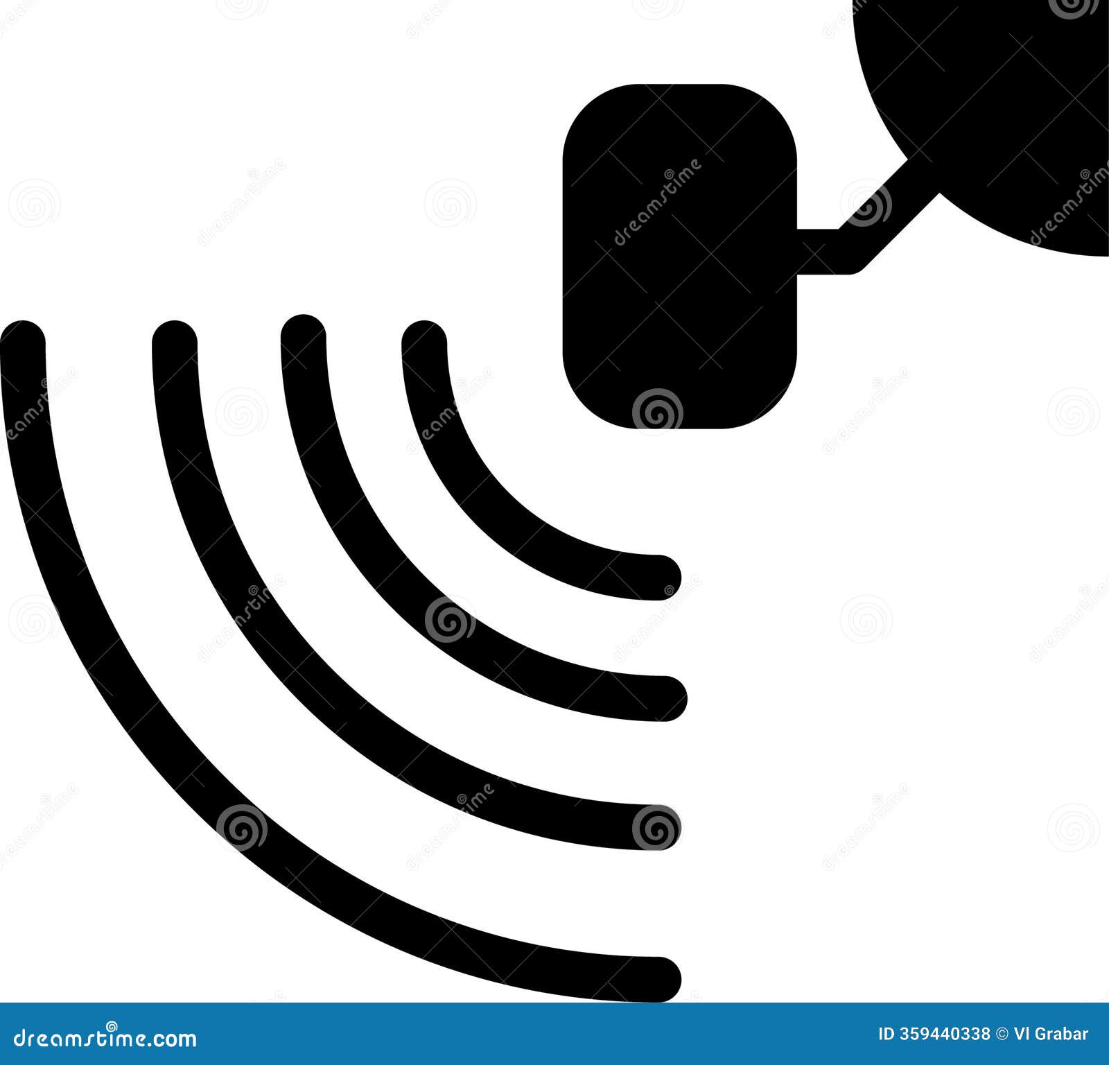 Motion Sensor Icon. Movement Sensor Symbol in Flat Style for Your Web ...