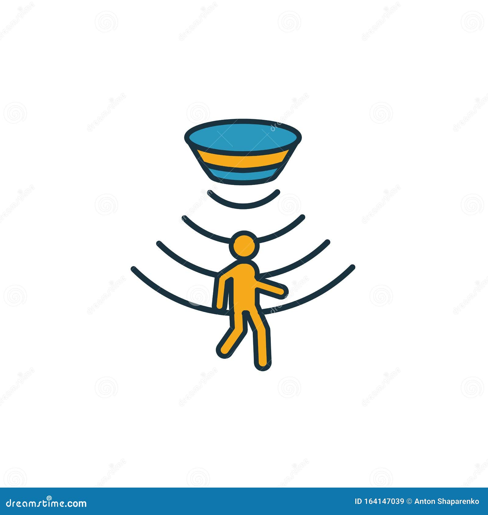 Motion Sensor Icon. Simple Element from Sensors Icons Collection Stock ...