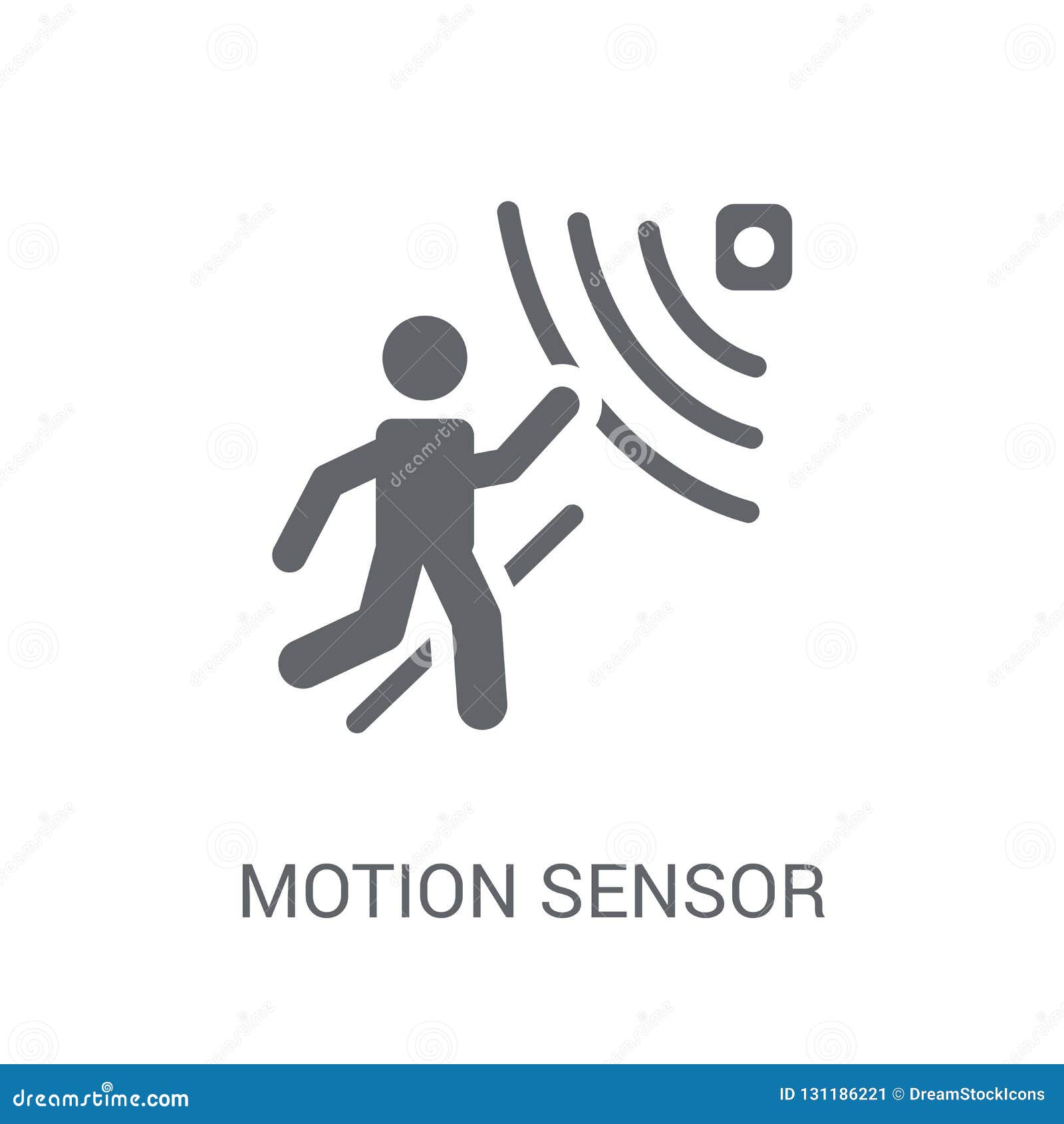 Motion Sensor Icon. Trendy Motion Sensor Logo Concept on White B Stock ...