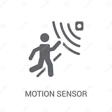 Motion Sensor Icon. Trendy Motion Sensor Logo Concept on White B Stock ...