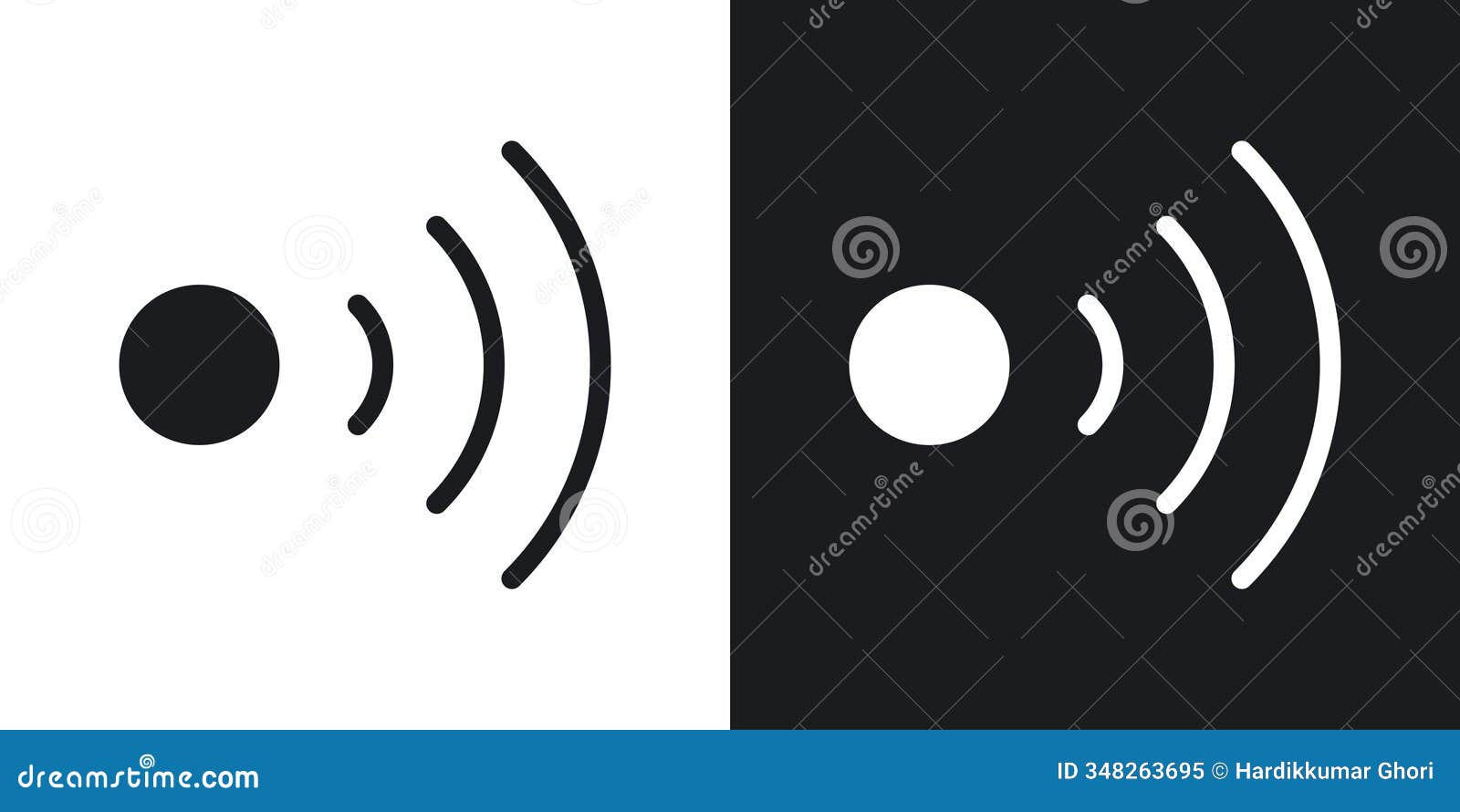 Motion Sensor Icon In Comic Style. Sensor Waves With Man Vector Cartoon ...