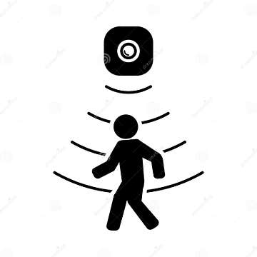 Motion Sensor Icon, Vector Illustration Stock Vector - Illustration of ...