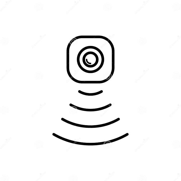 Motion Sensor Icon, Vector Illustration Stock Vector - Illustration of ...
