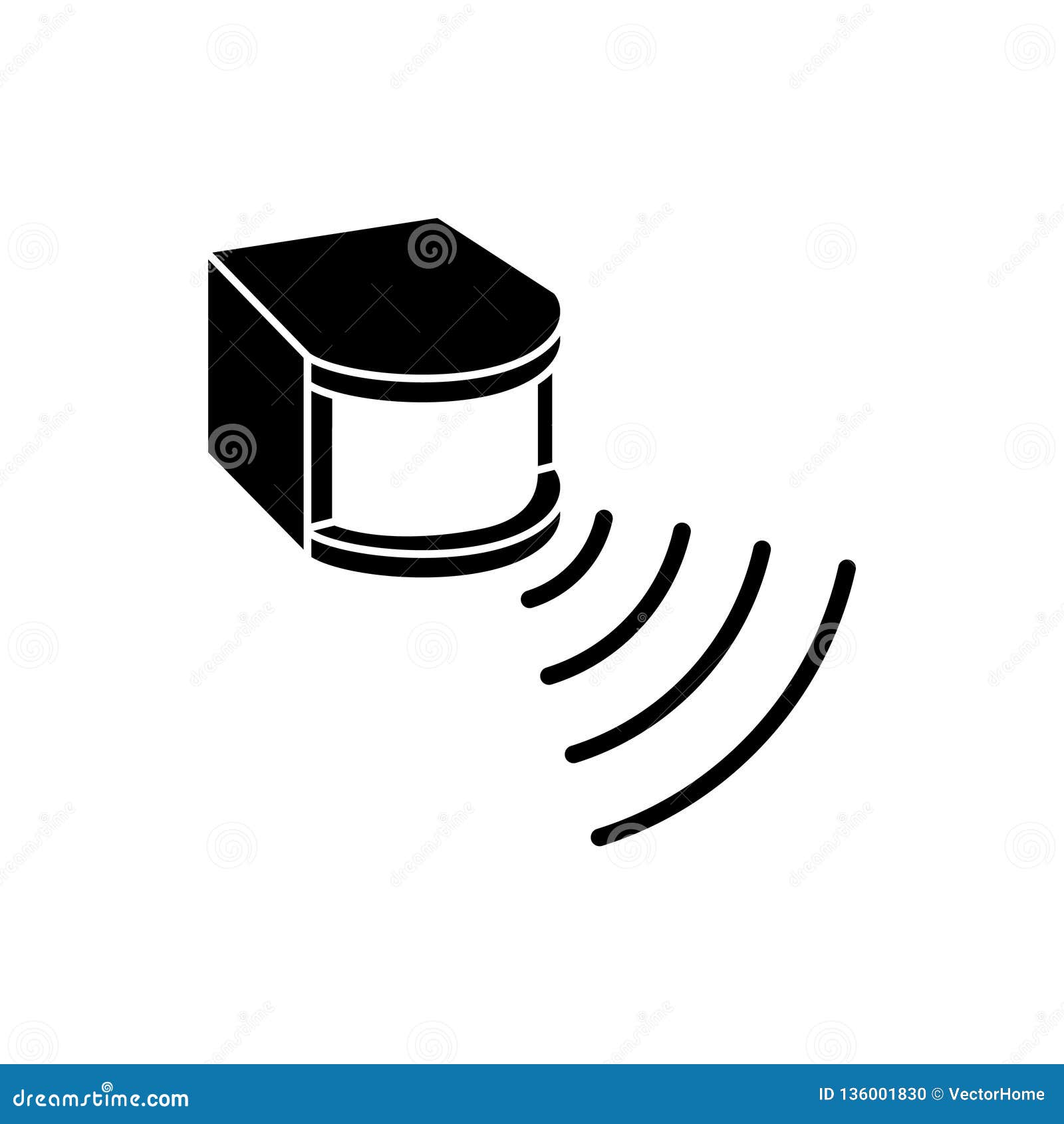 Motion Sensor Icon, Vector Illustration Stock Vector - Illustration of ...
