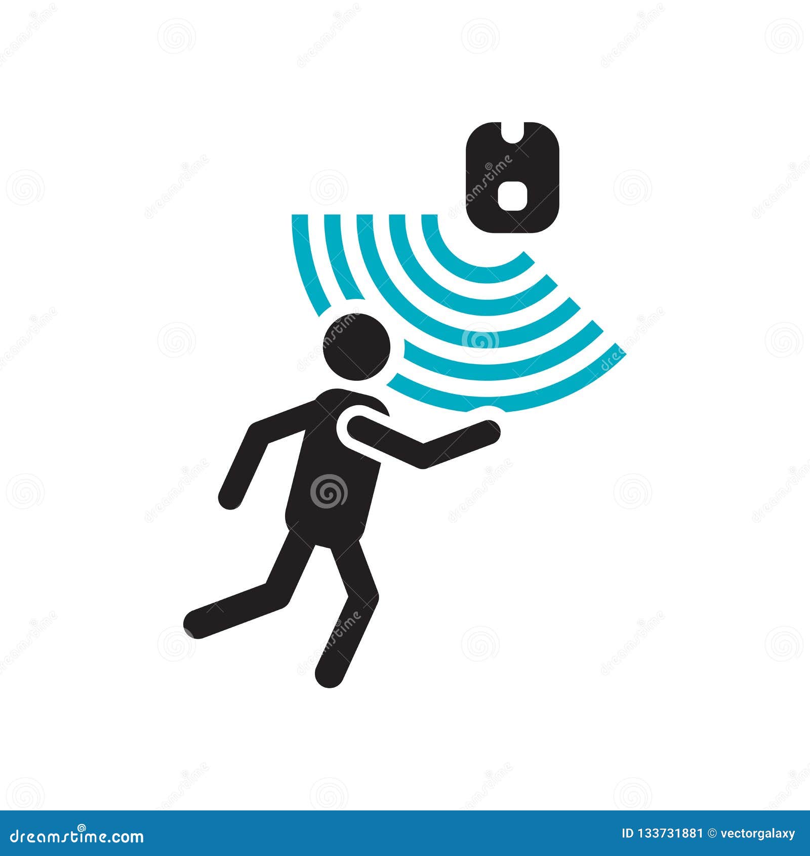 Motion Sensor Icon Vector Sign and Symbol Isolated on White Background ... Motion Sensor Icon Vector Sign and Symbol Isolated on White Background ...